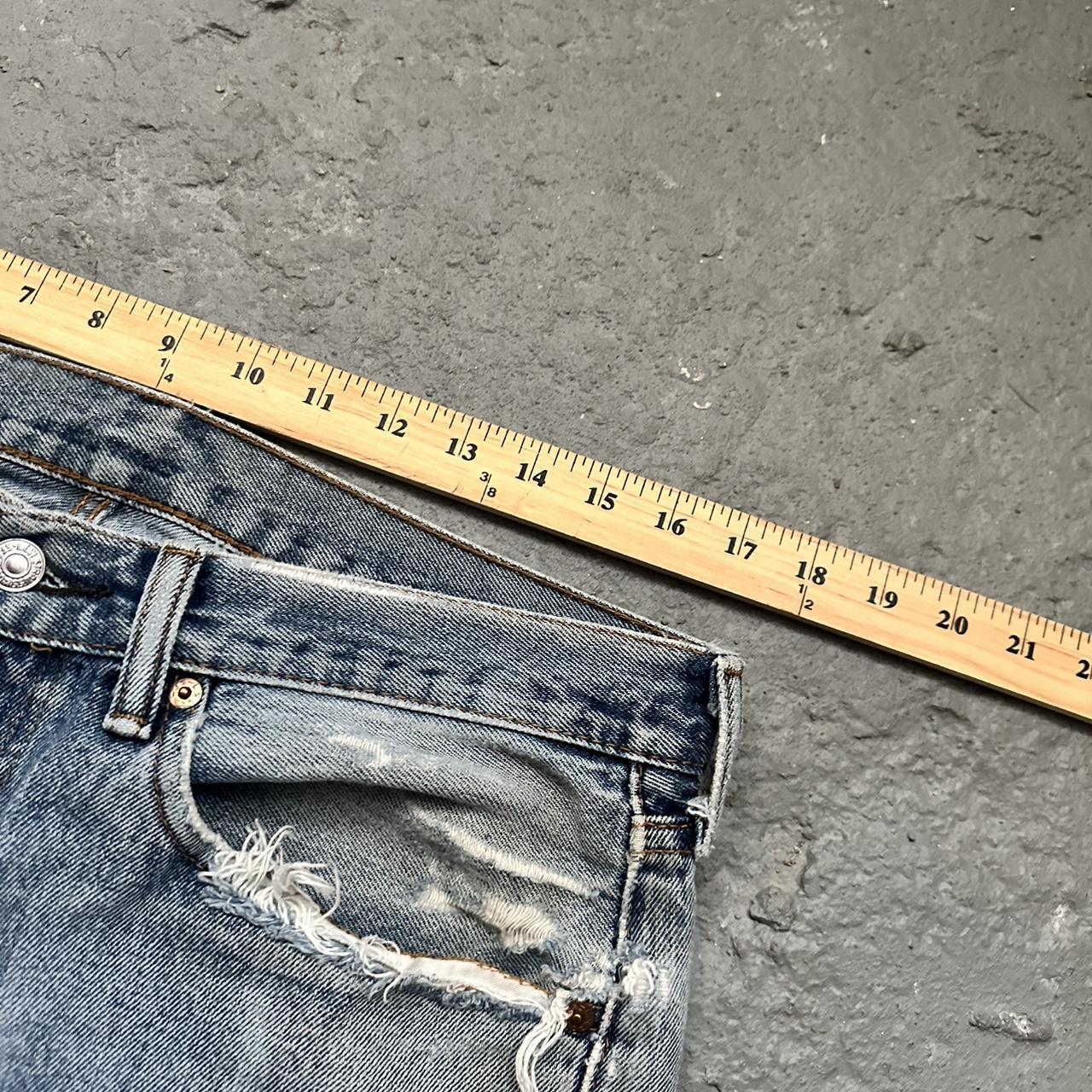 90s Levi’s 505 Distressed Faded Emo Goth Grunge... - Depop