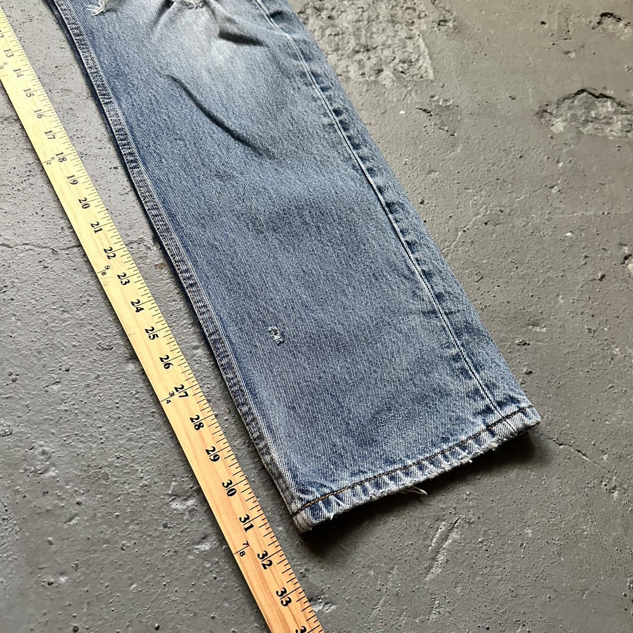 90s Levi’s 505 Distressed Faded Emo Goth Grunge... - Depop