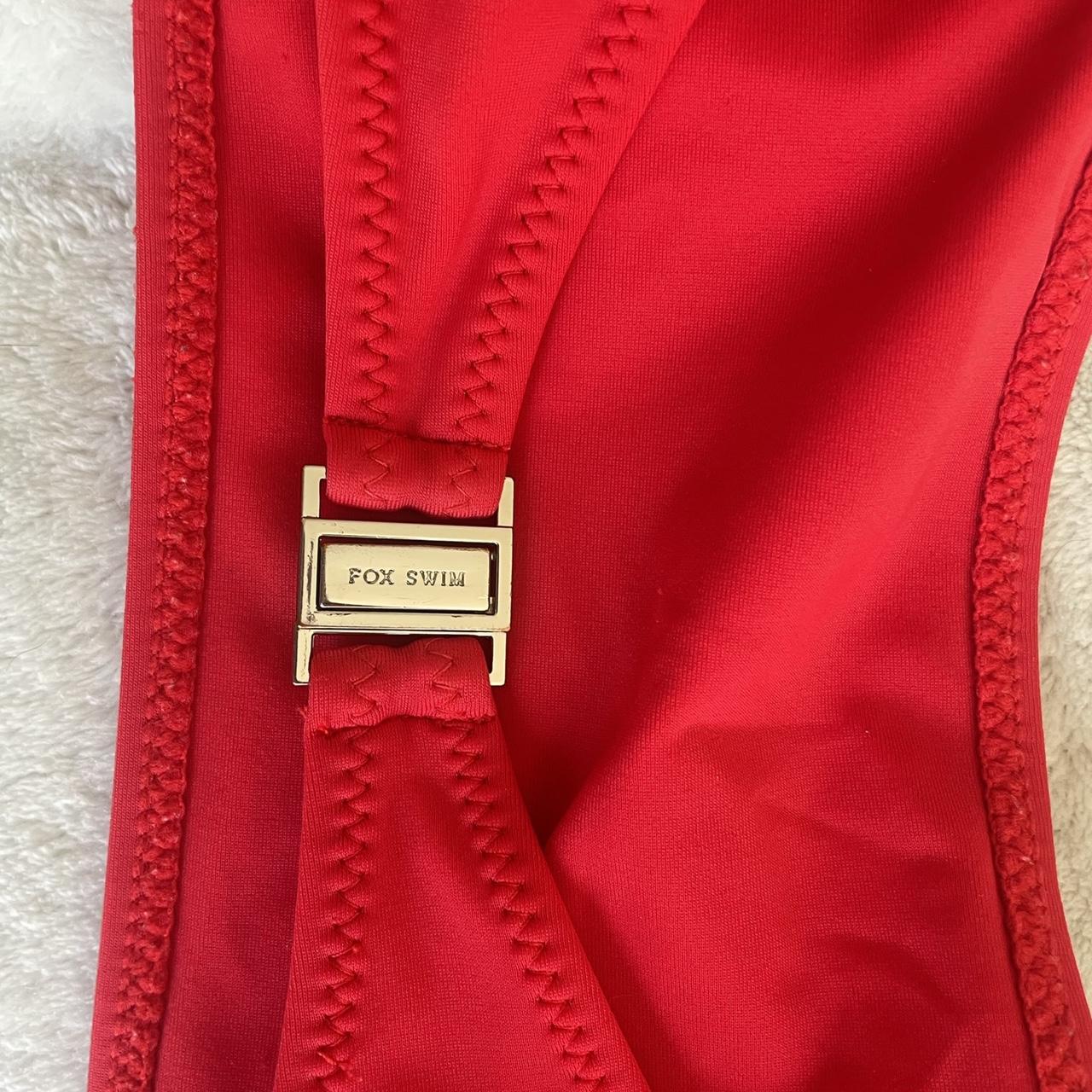 White Fox red swimsuit set!! Size Small! Tube top... - Depop