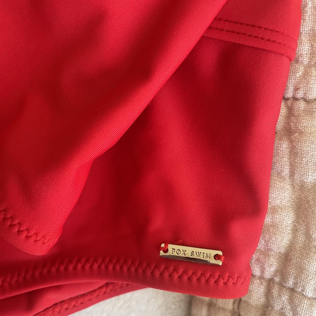 White Fox red swimsuit set!! Size Small! Tube top... - Depop