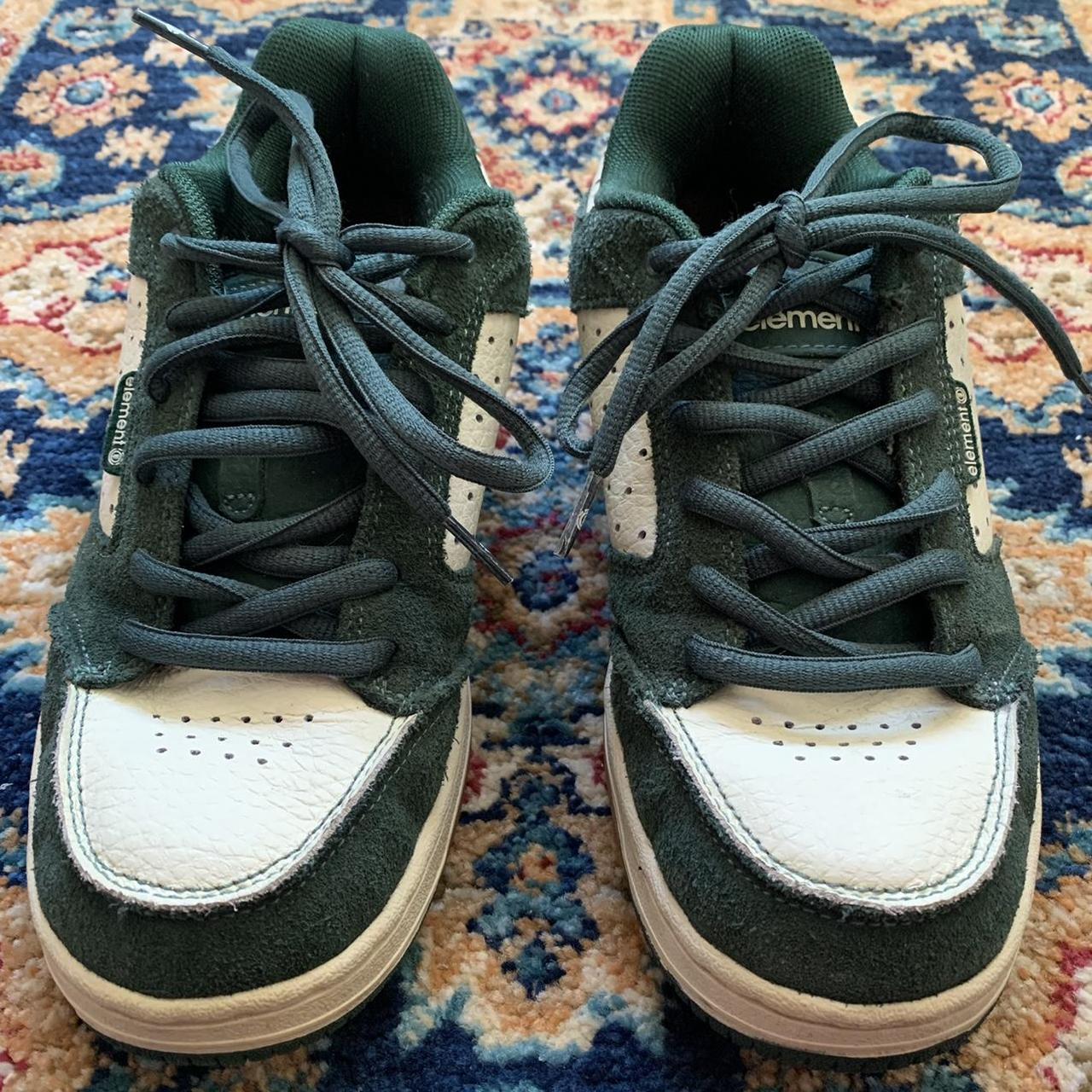 Green/Cream Element Skater Shoes ★ Details ☆... - Depop