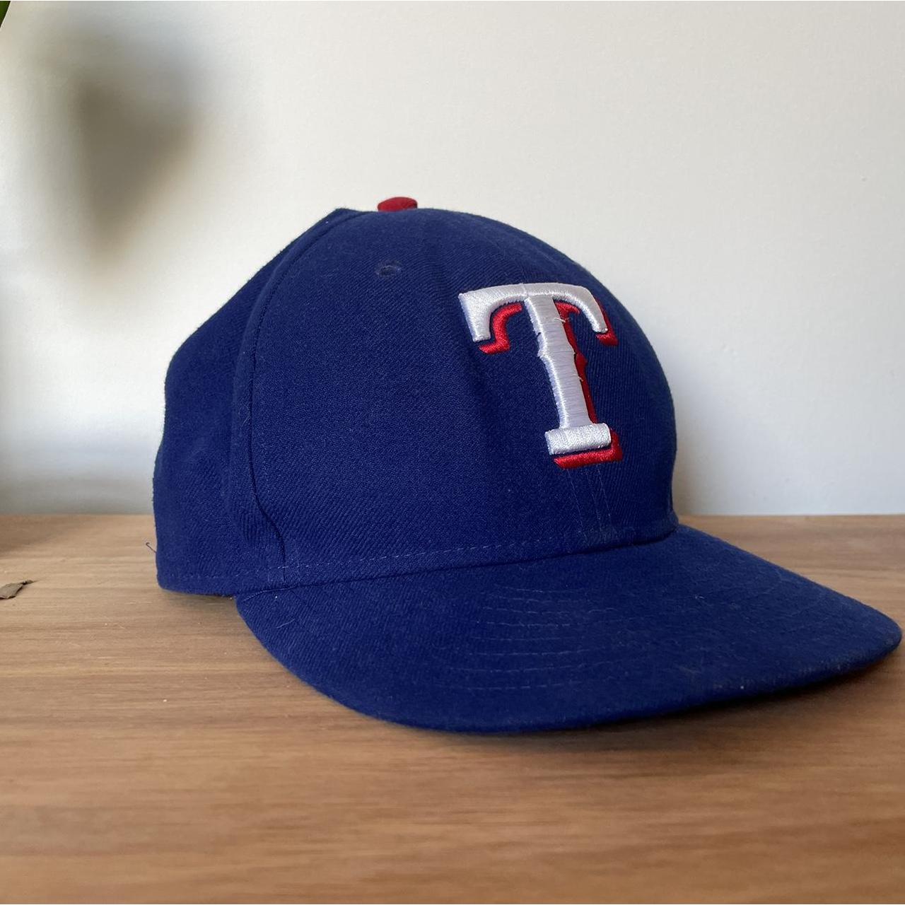 New Era 59Fifty Texas Rangers Cap in blue with... - Depop