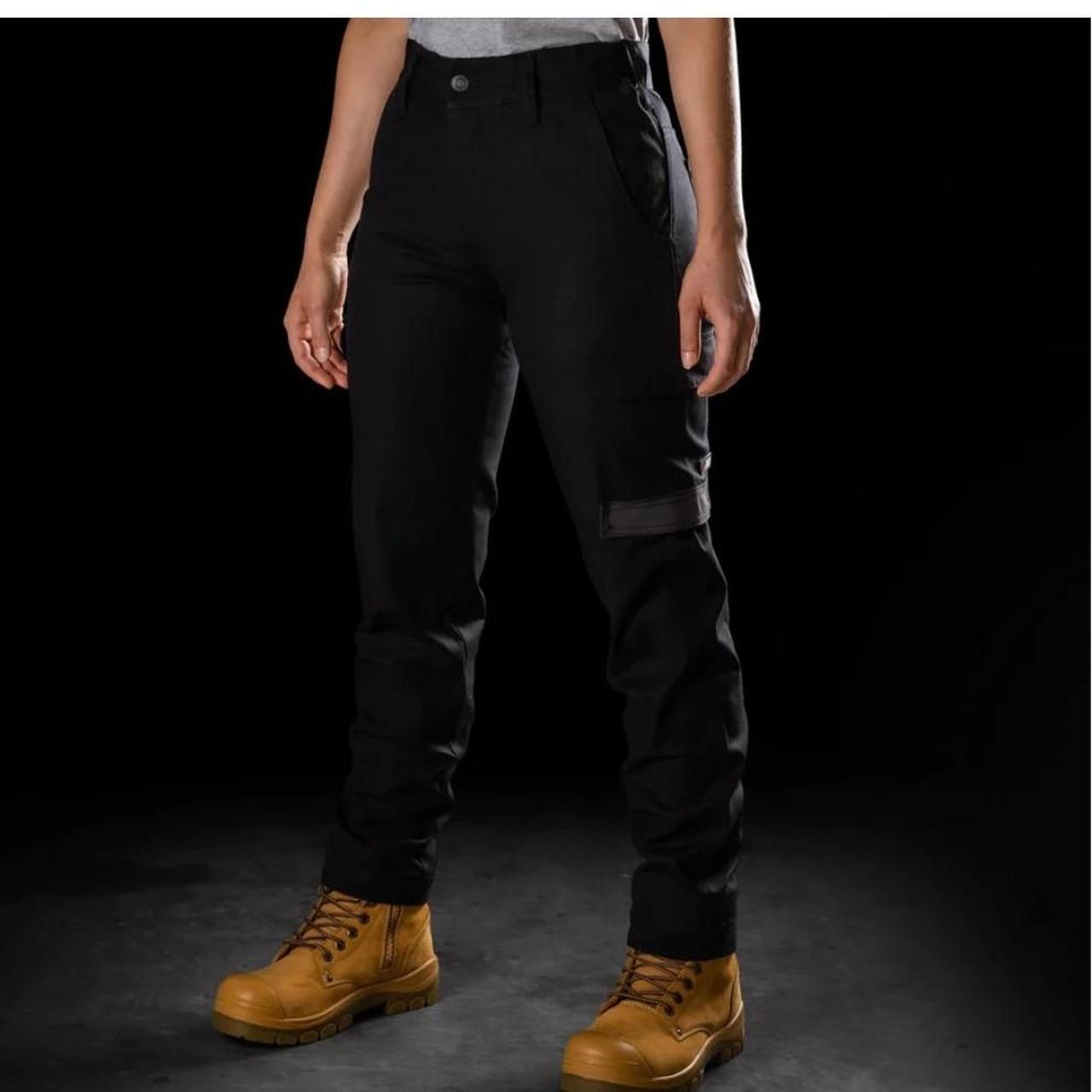 Bad workwear 925 pants Black Size 8 Stretchy,... | Depop