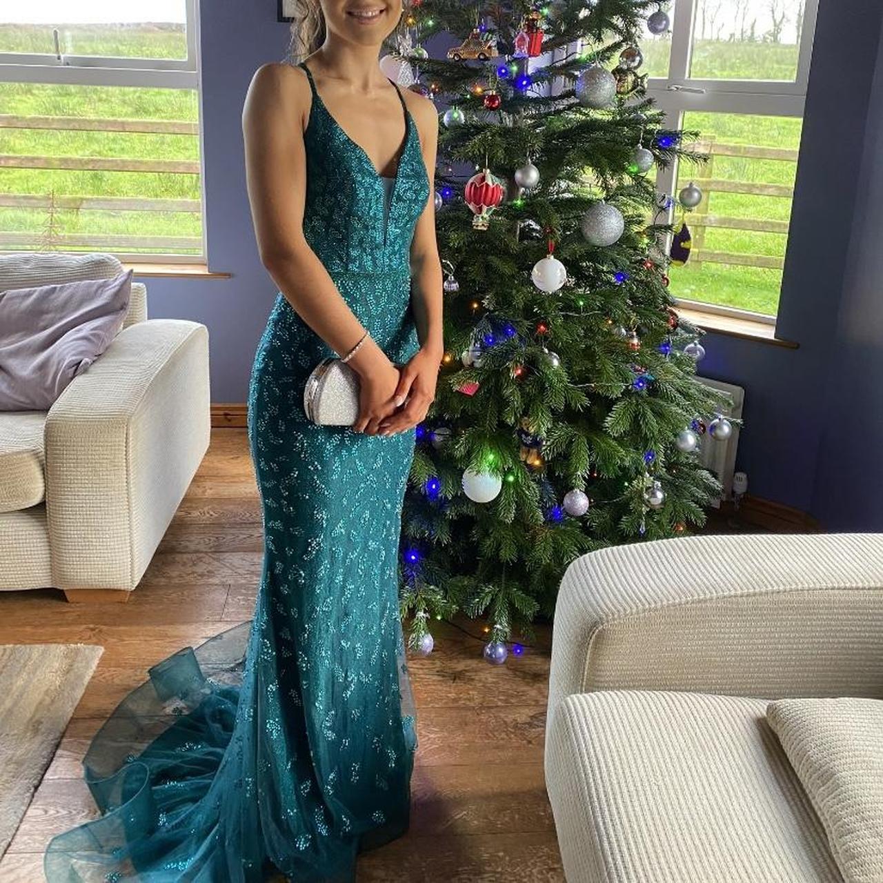 💚Rosies closet green formal/ debs dress 💚 only worn... - Depop