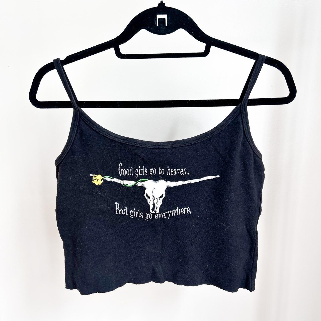 Gaziani Tank - Black super cropped tank top with... - Depop