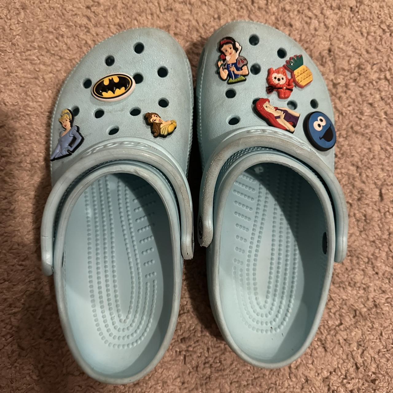 Blue crocs -size 5 men’s or 7 women’s -worn... - Depop