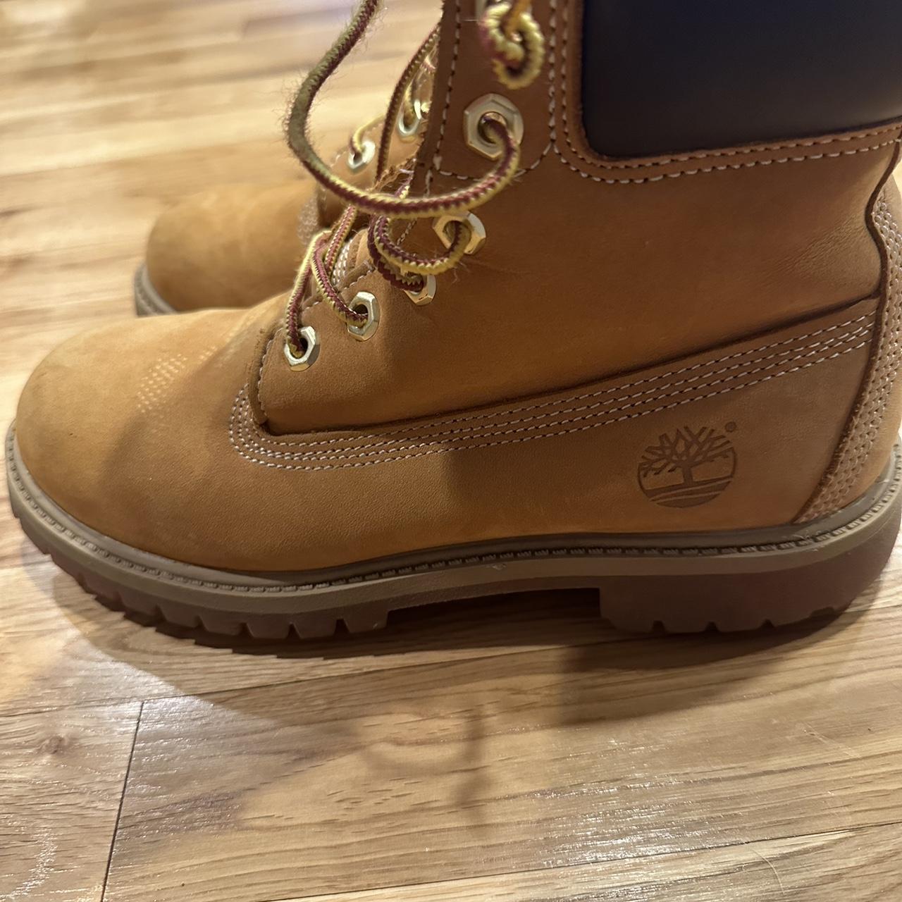 Tan original timberlands Lightly worn minor flaws... - Depop