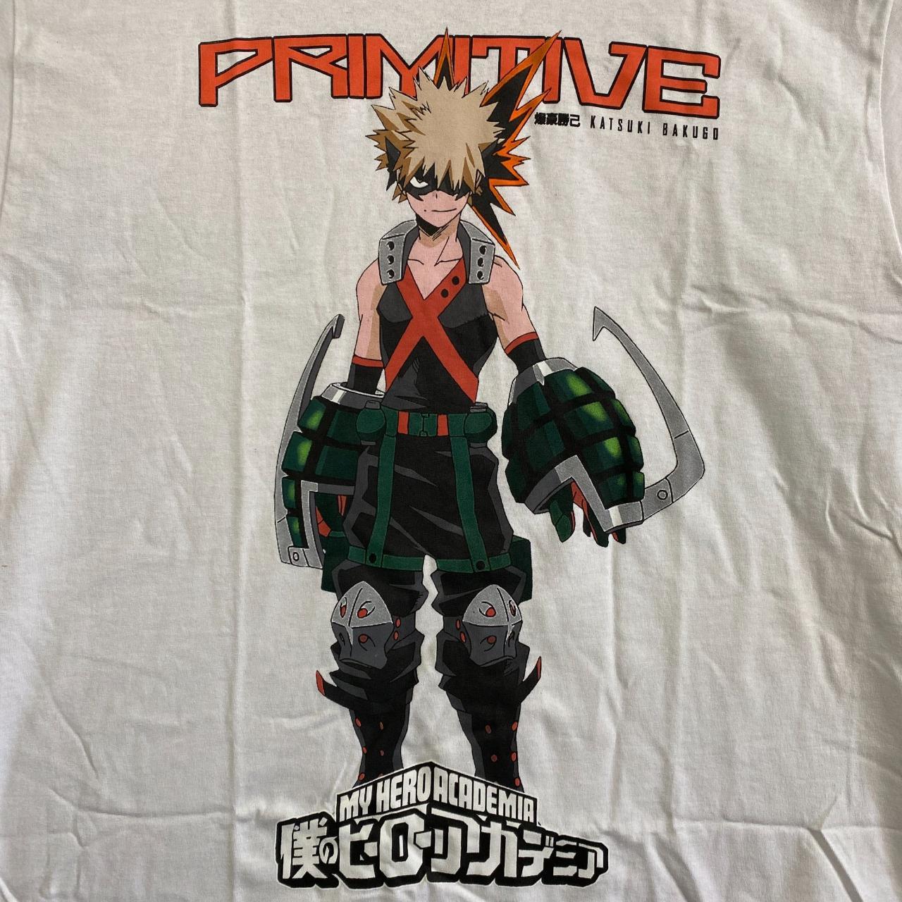 Primitive x My Hero Academia Anime T-shirt size... - Depop