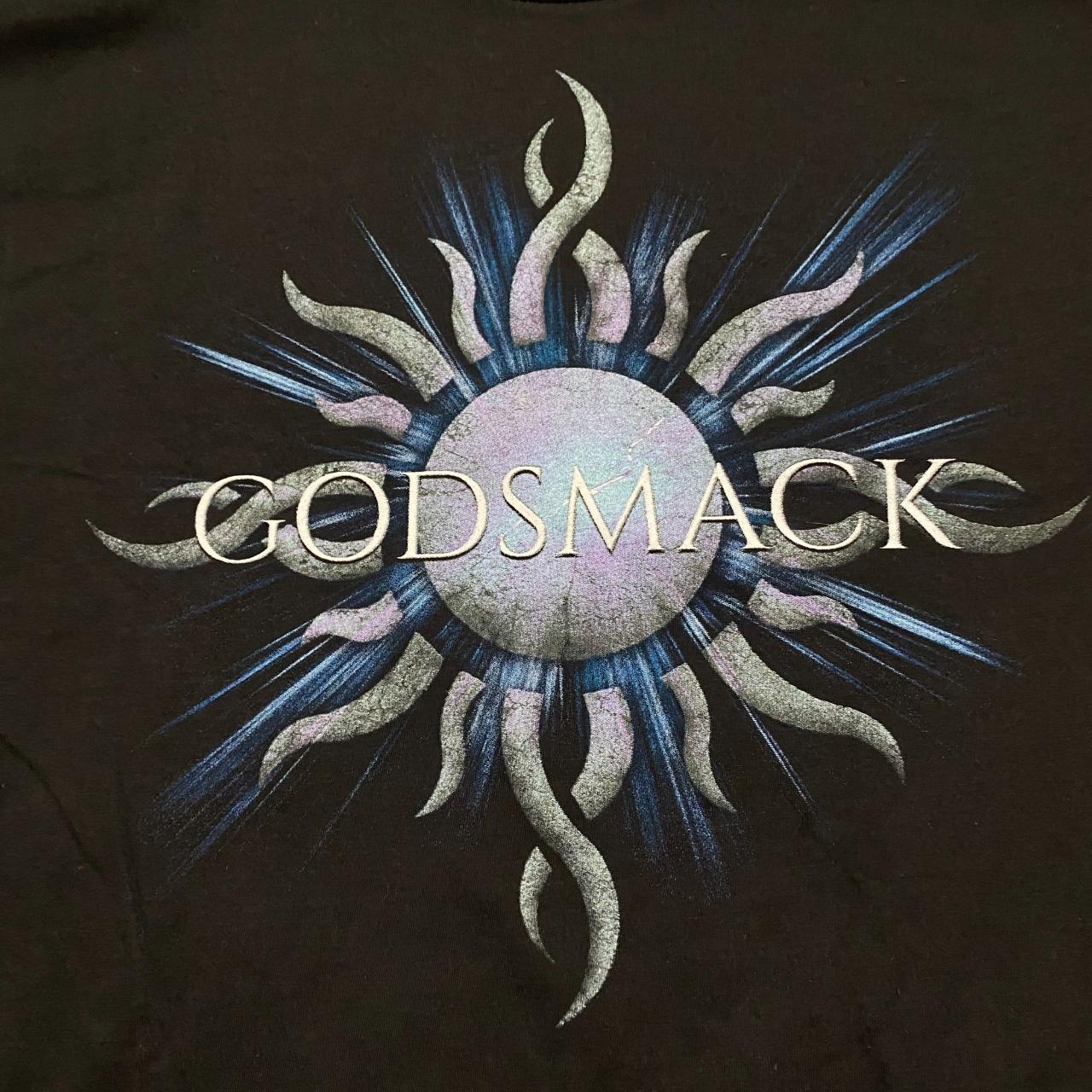 Godsmack Sun Logo Rock Band T-Shirt Size large... - Depop