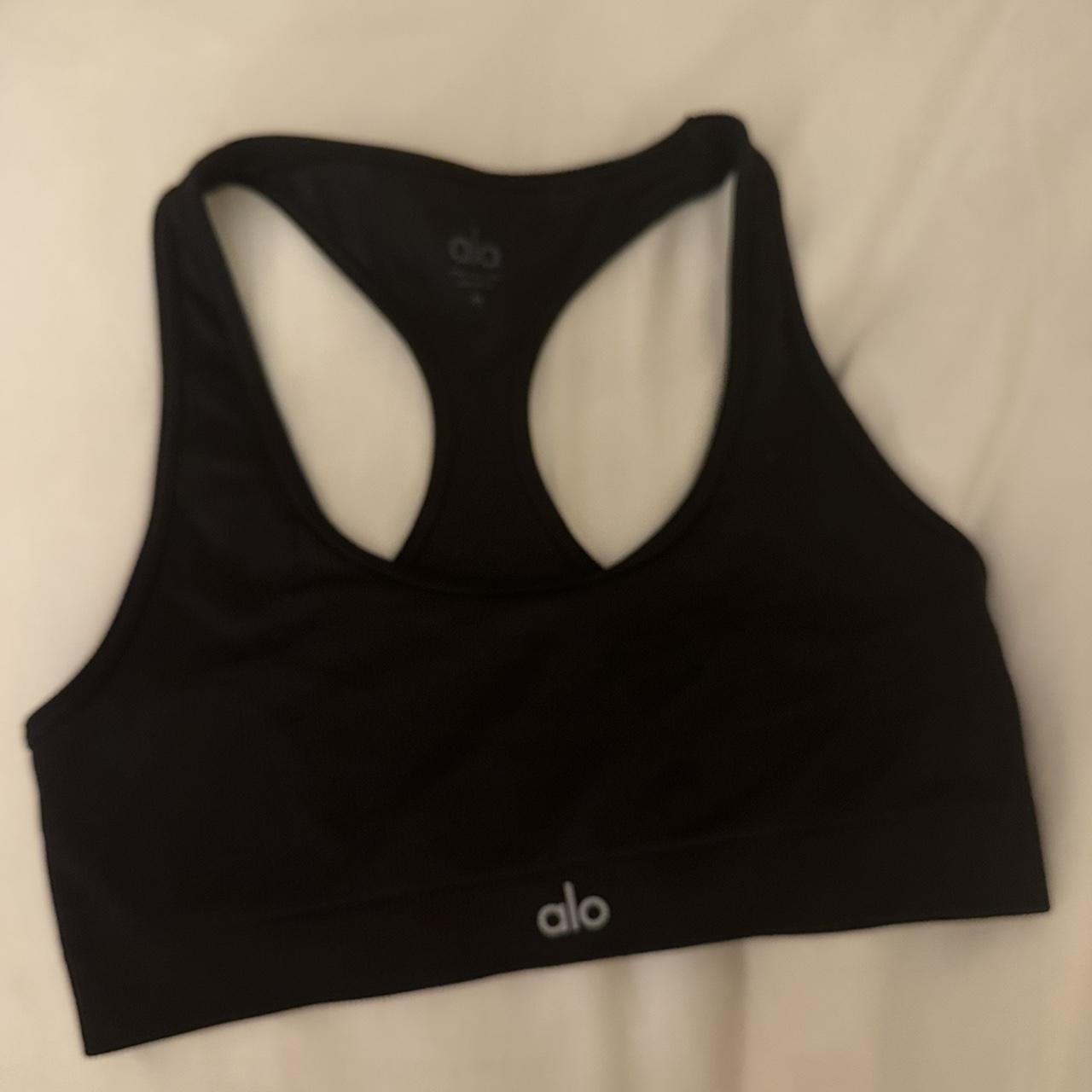 Alo Women's Black Bra | Depop