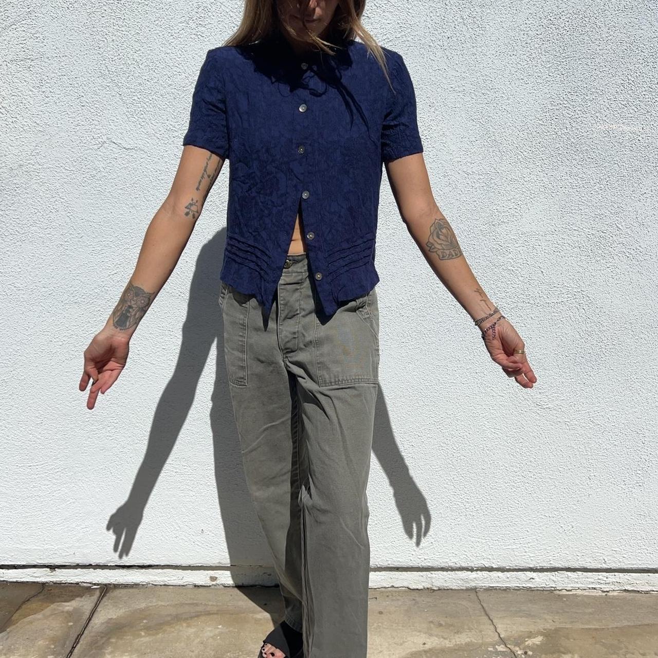 90s vintage button up shirt made from 100% cotton... - Depop