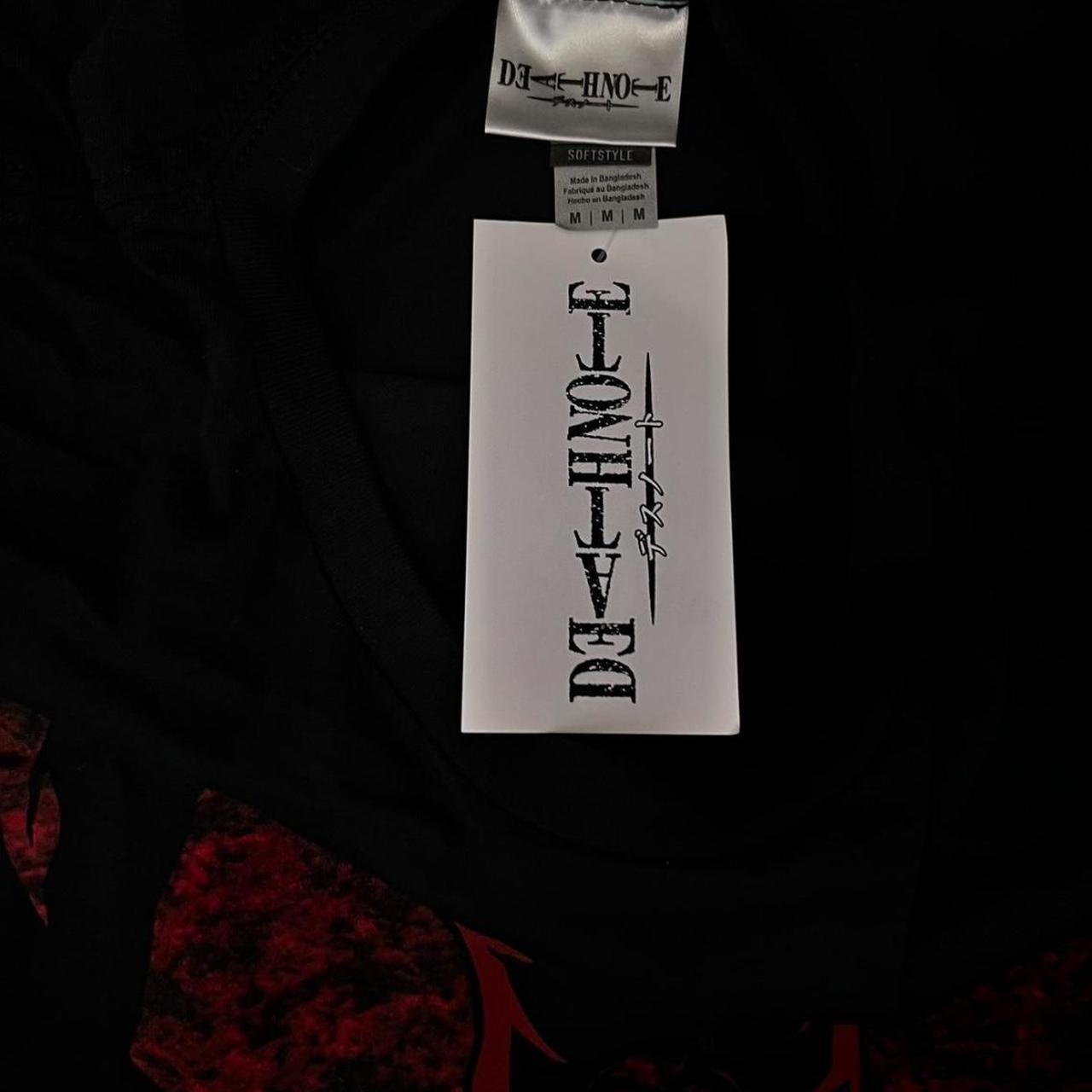 Death Note black and red t shirt Size Medium fits... - Depop
