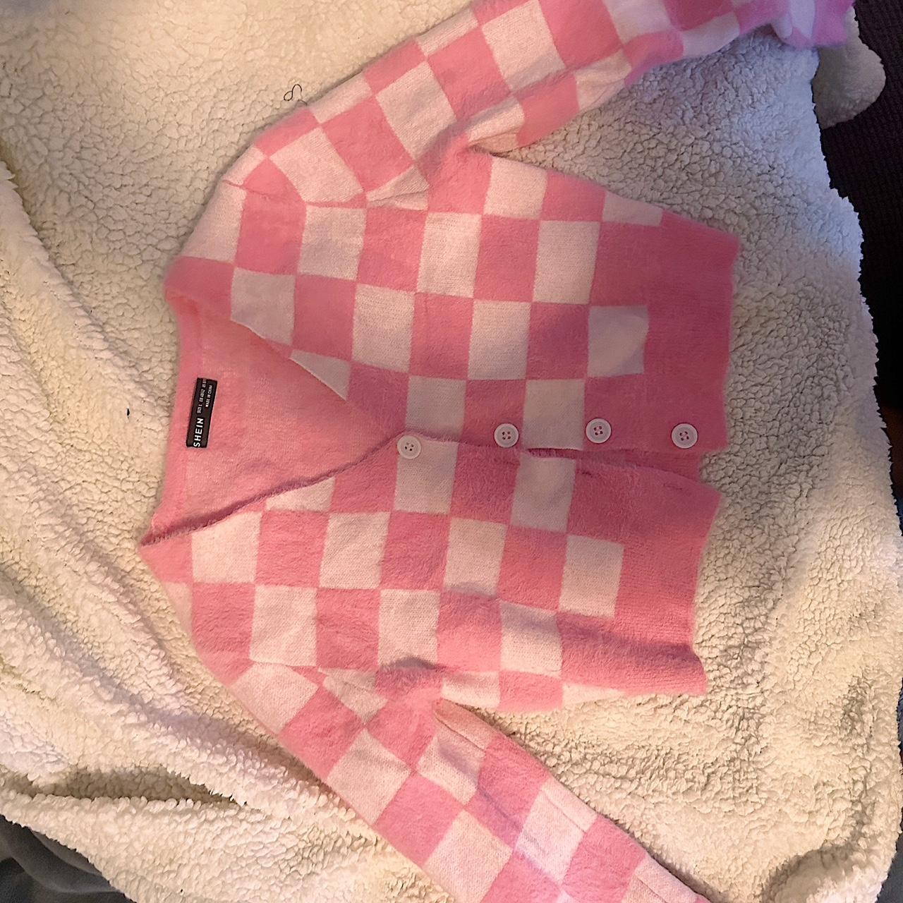 SHEIN Women's Pink Cardigan | Depop