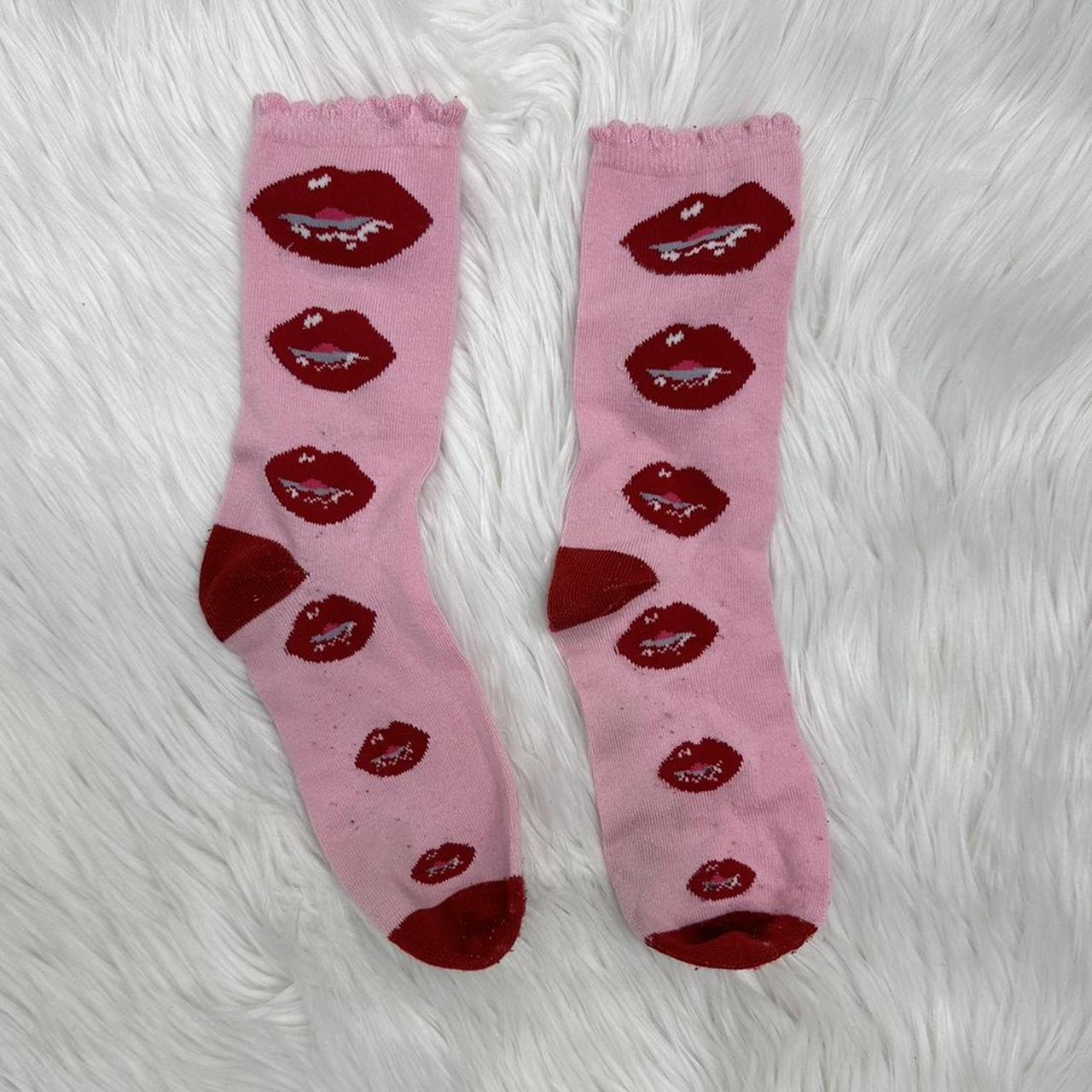 Betsey Johnson Lip Socks Brand new, excellent... - Depop