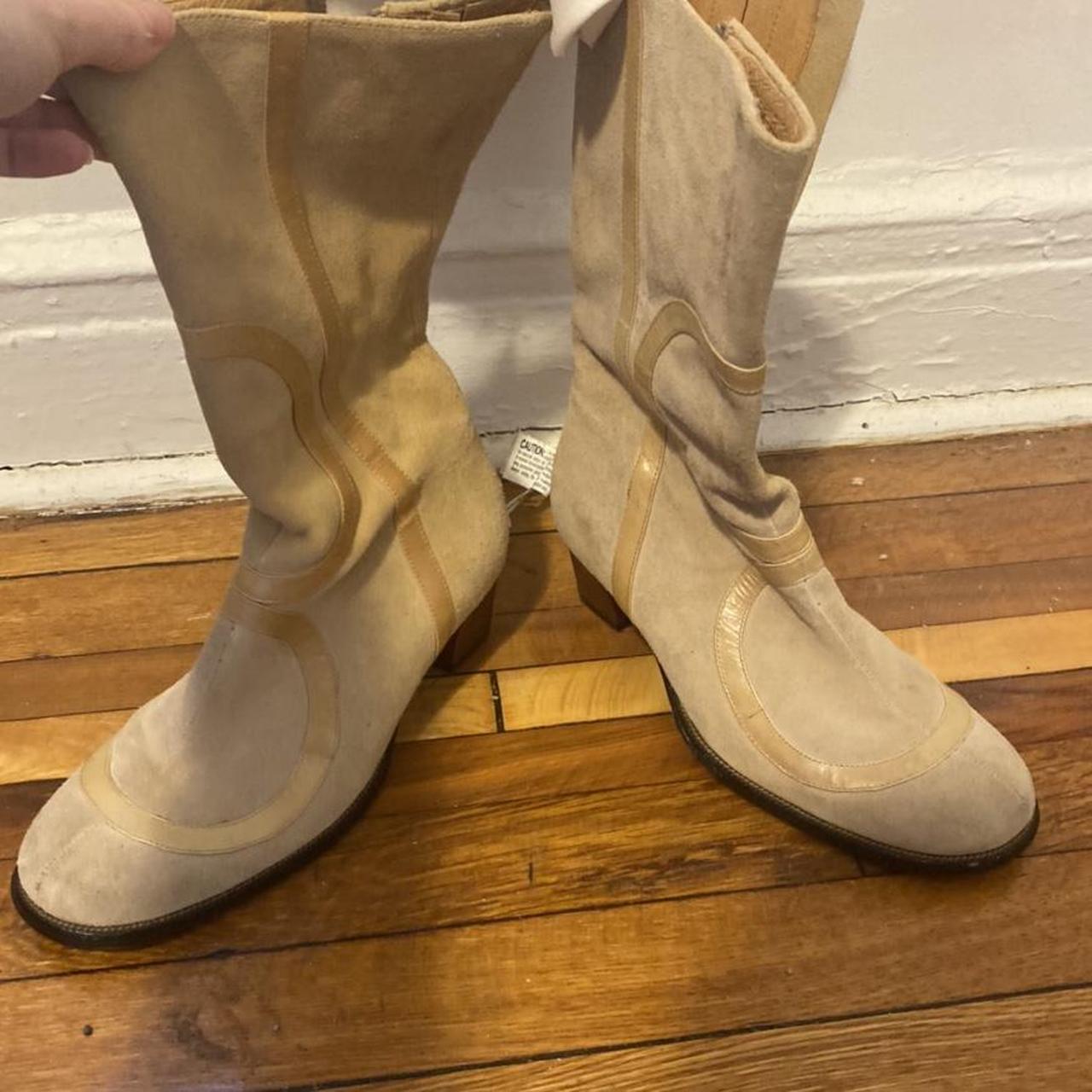 The most gorgeous mod boots! From the Y2K brand... - Depop