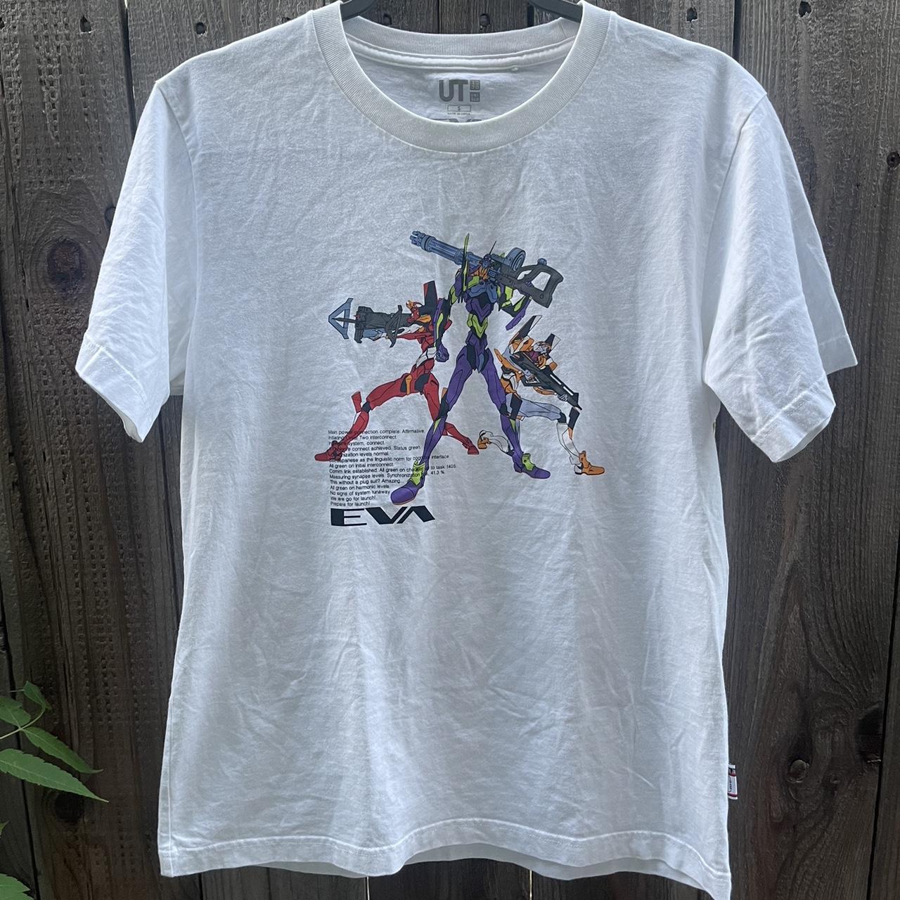 Evangelion X Uniqlo T-Shirt Size Small In excellent... - Depop