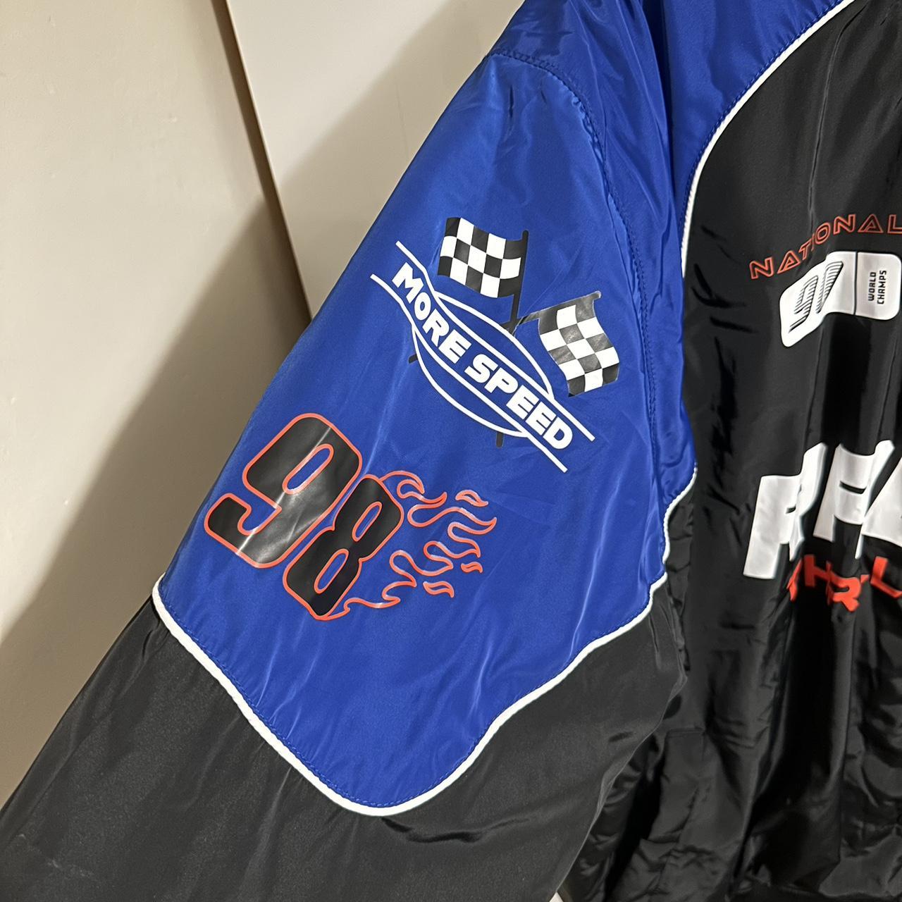 H&M Racing Thrill Seeker Bomber Jacket Perfect... - Depop