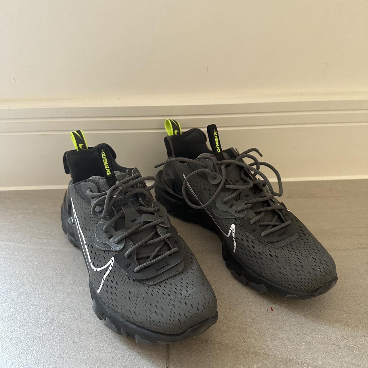 Nike Vision React Steel grey/Black/Volt... - Depop