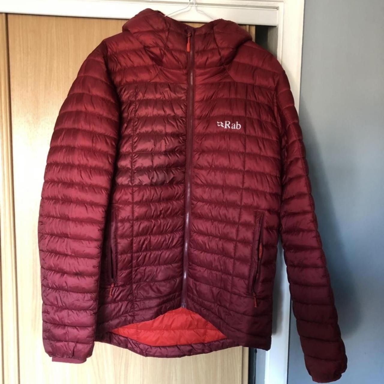Red Rab Microlight down insulated jacket with... - Depop