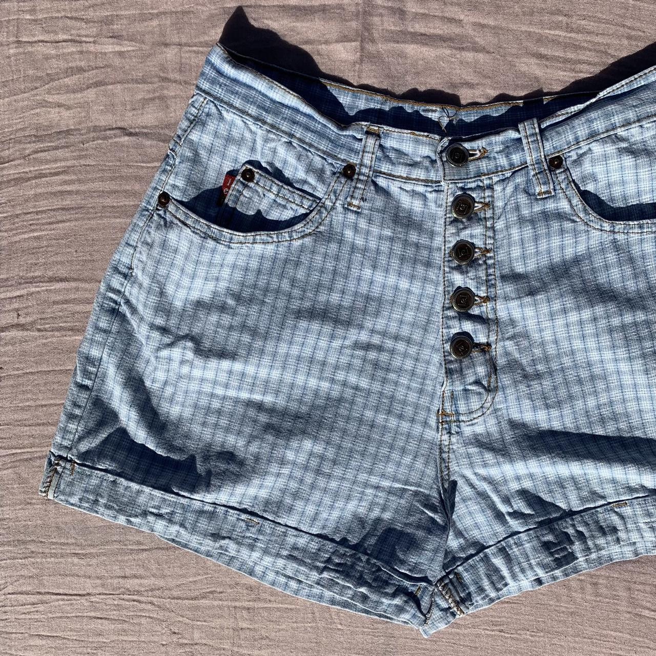 Vintage Lei plaid button up shorts! These are soooo... - Depop