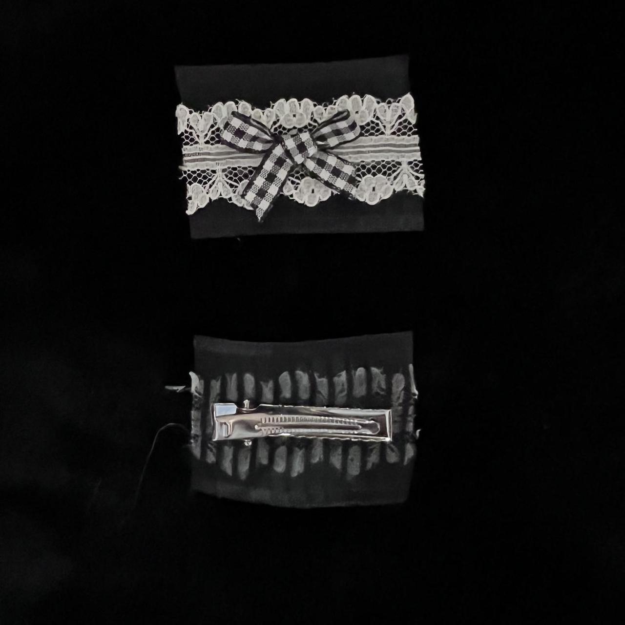 Black and white hair clips Come as a set Made by... - Depop