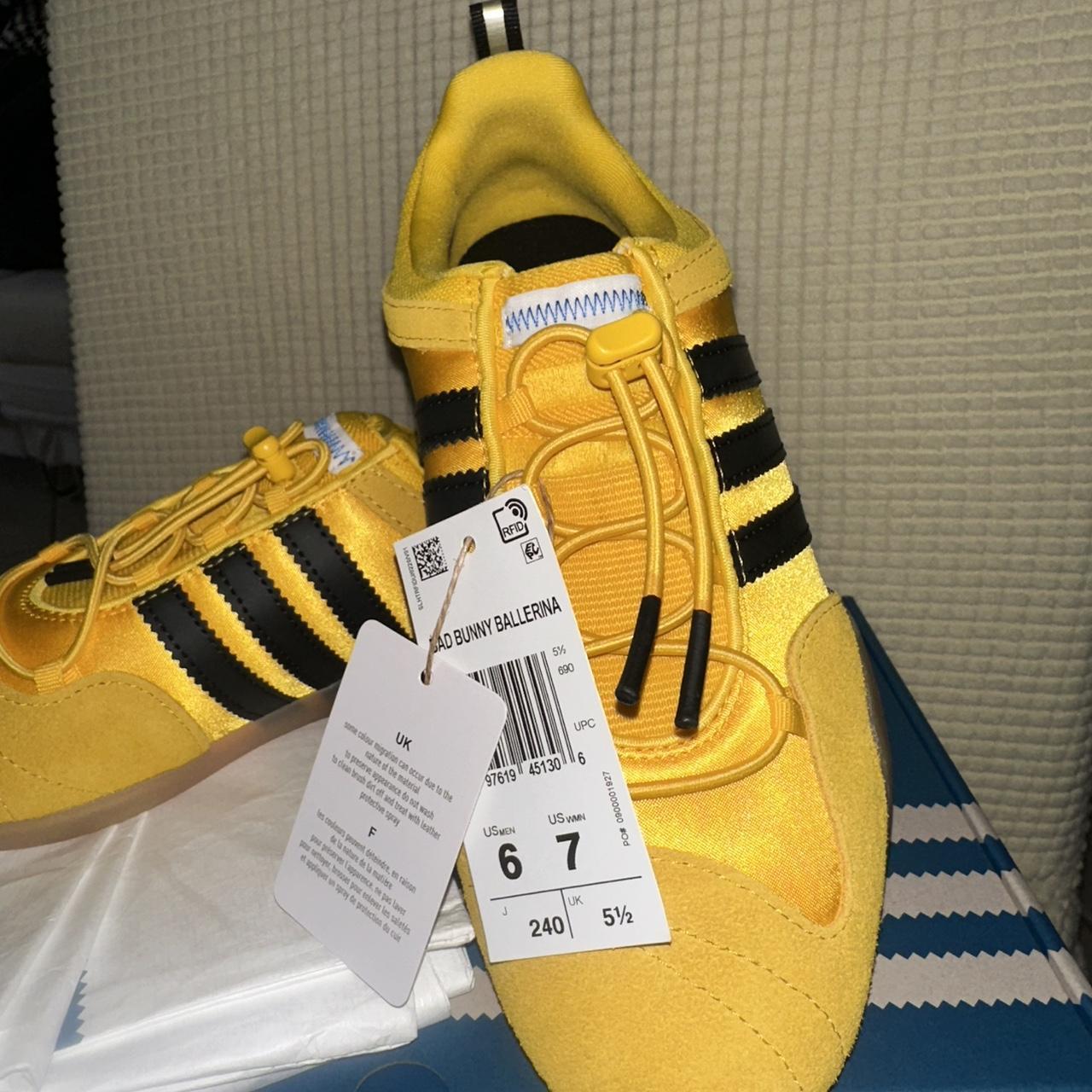 Bad Bunny Adidas Ballerinas Yellow #badbunny... | Depop