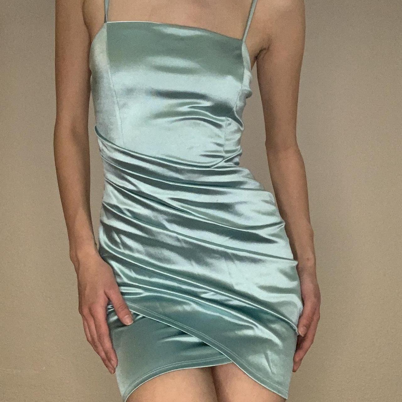 Cinderella Blue Wrap Bodycon Dress Super cute and... - Depop