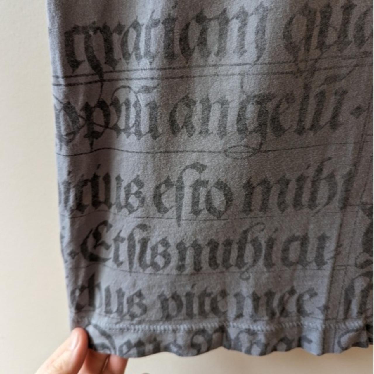 Sinful by Affliction Angel Wing V-neck Fitted... - Depop