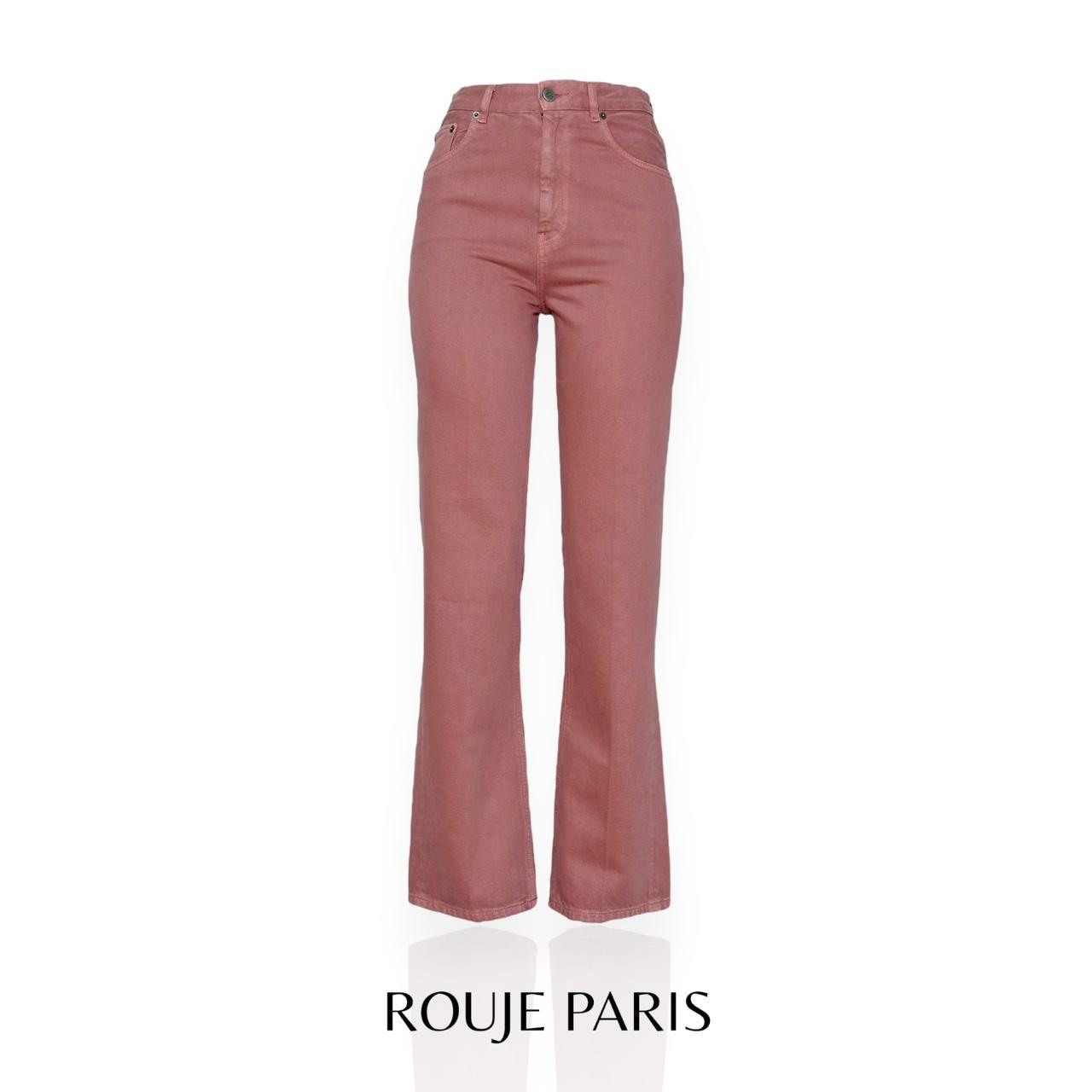 ROUJE PARIS Madeleine Jeans, Rose Pink, 29 (US) -... - Depop