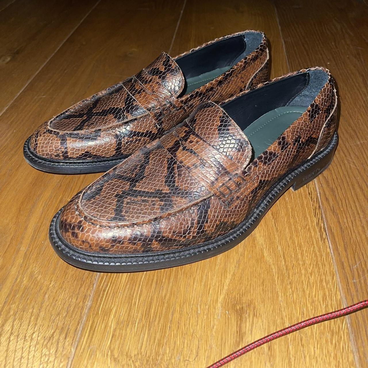 Vinny’s Townee Penny Loafer Python Worn a couple... - Depop