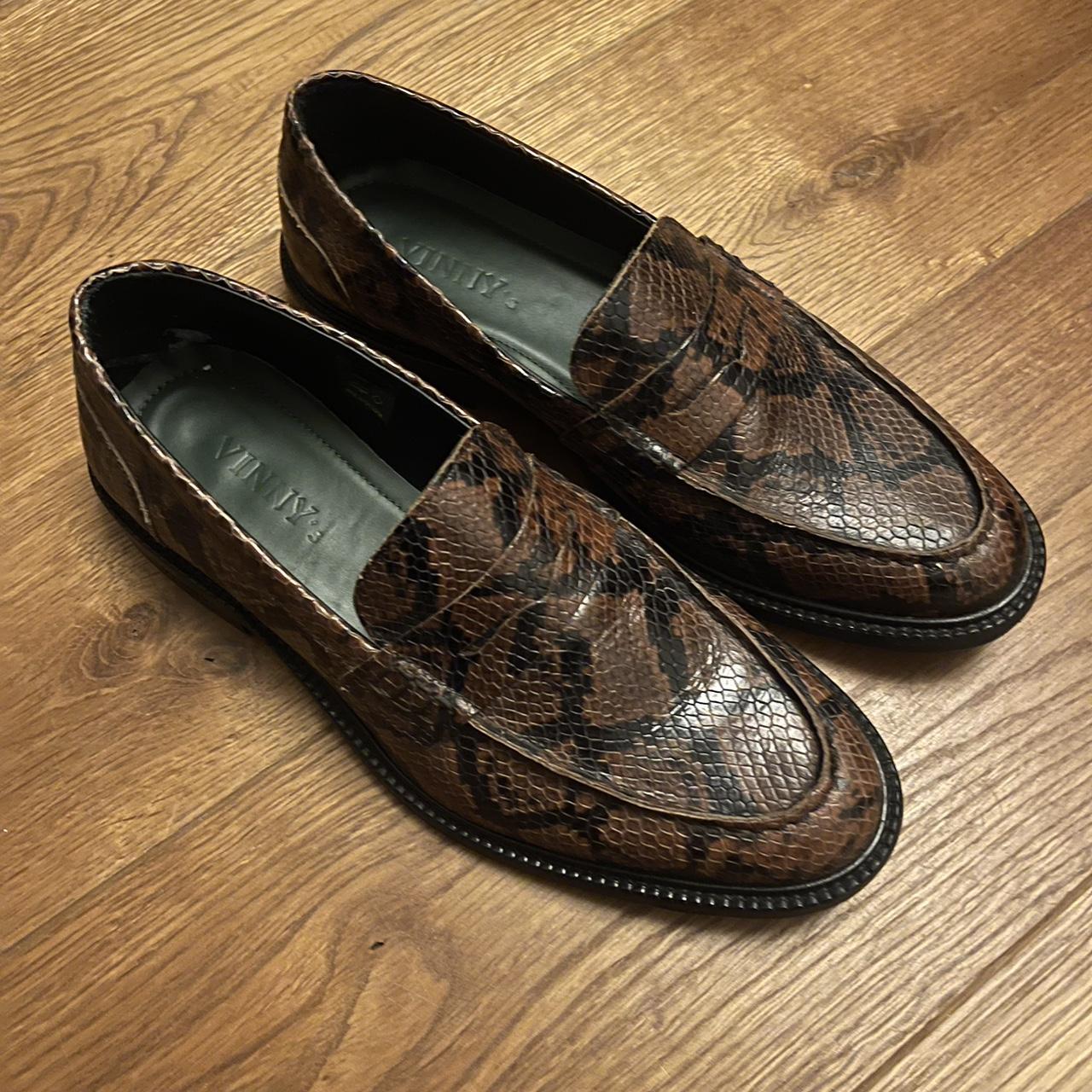 Vinny’s Townee Penny Loafer Python Worn a couple... - Depop