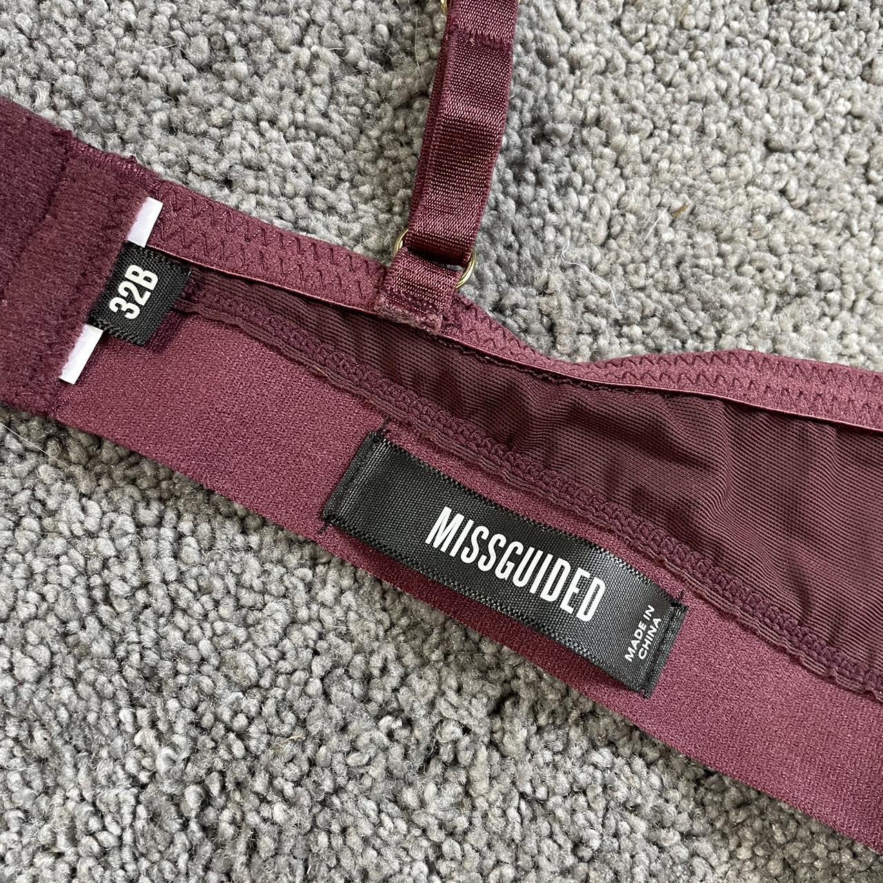 Missguided lace purple bra Perfect condition, never... - Depop