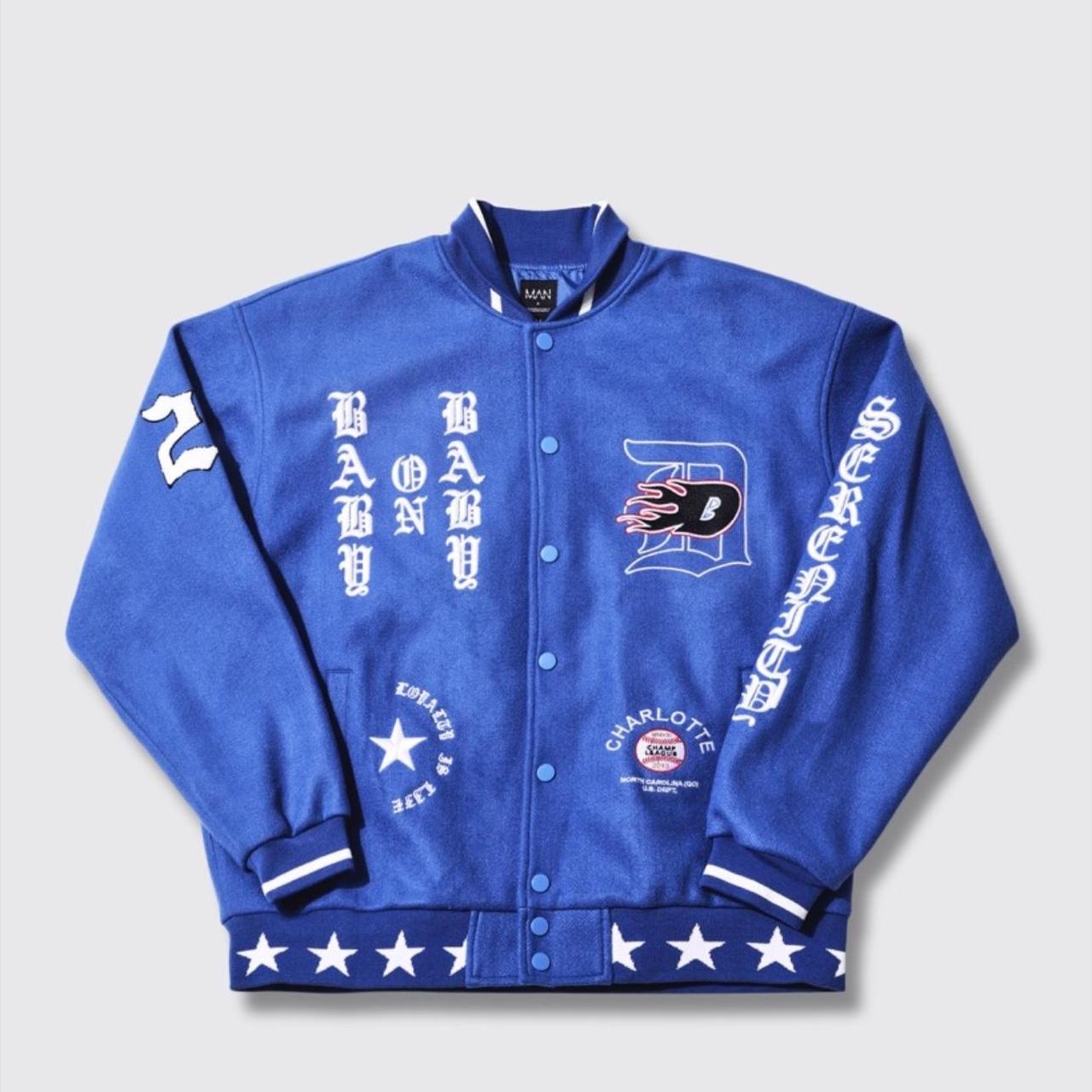 boohooman limited edition DABABY varsity jacket... - Depop