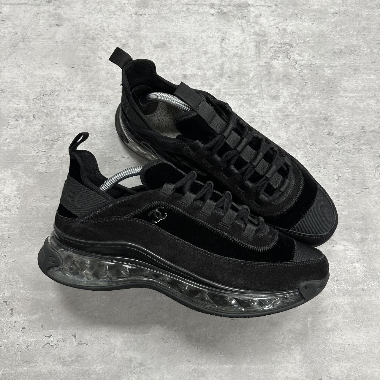 Chanel CC Runners Black Velvet • EU43 UK9 US10 •... - Depop
