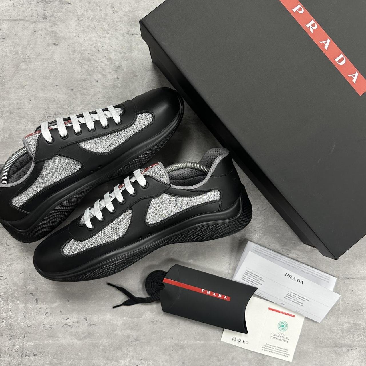 Prada America's Cup Rubber Trainers • UK9 US10... - Depop