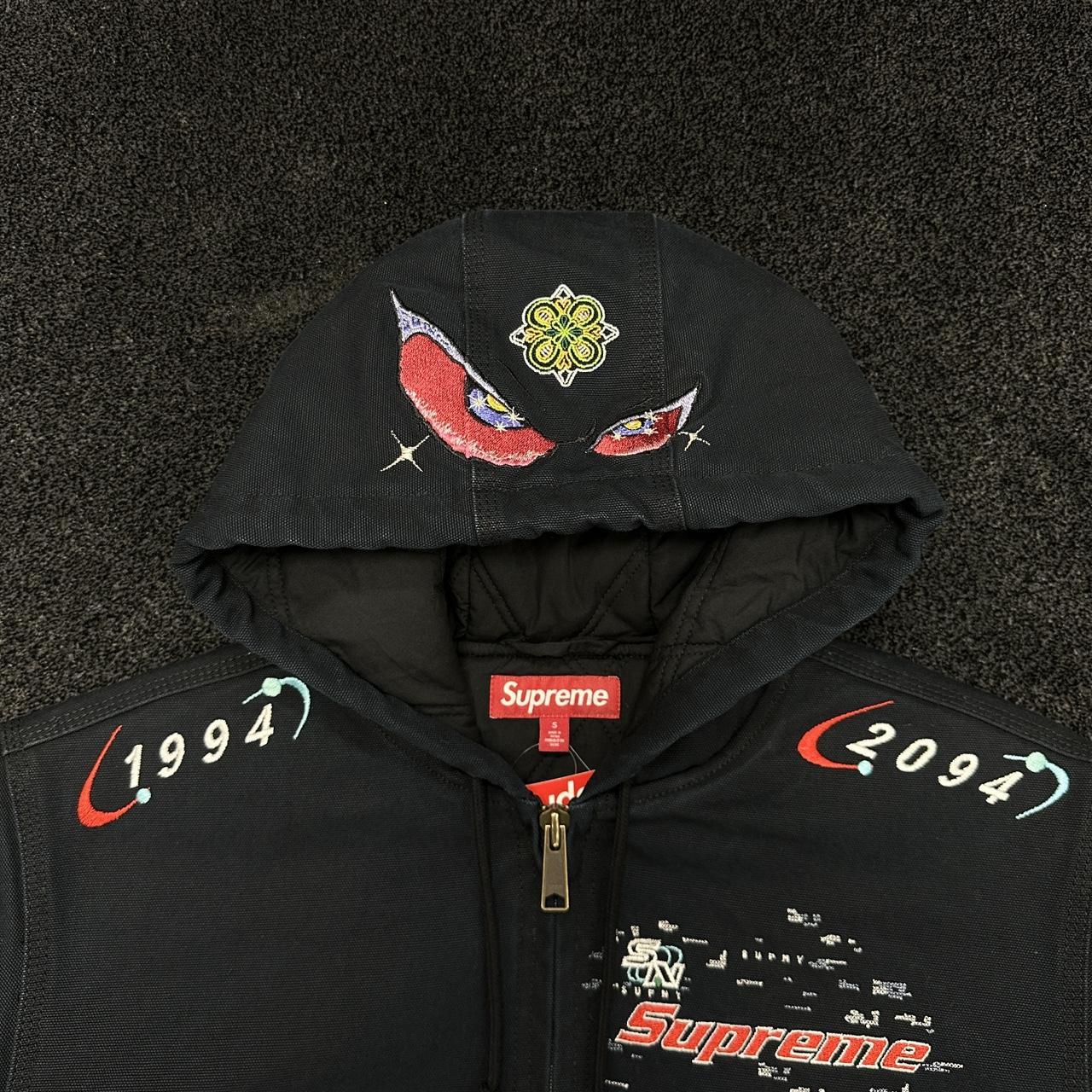 Supreme AOI Hooded Denim Workwear Jacket • Small •... | Depop