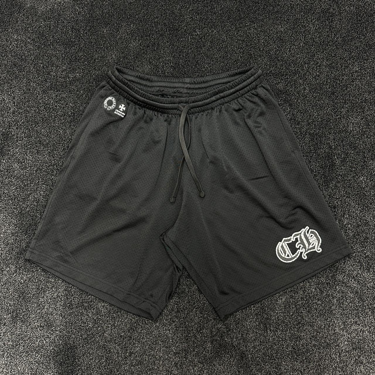 Chrome Hearts Mesh Warm Up Shorts Black • Large •... - Depop