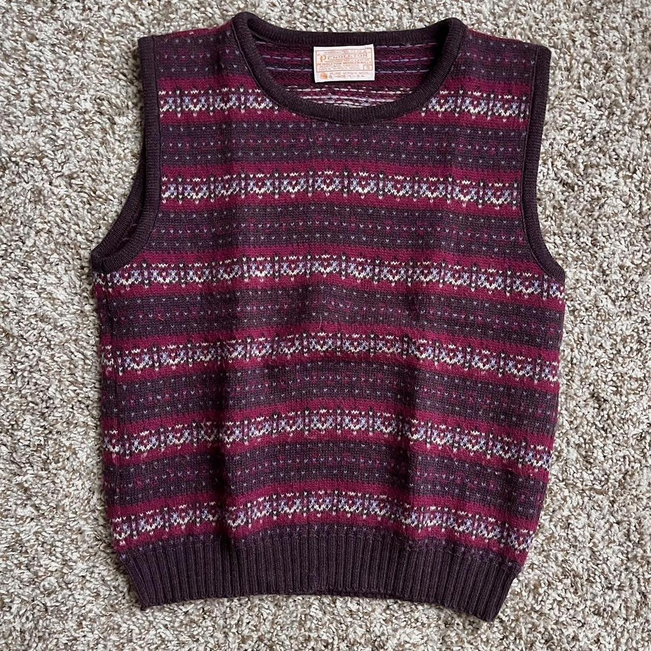 VINTAGE PENDLETON SWEATER VEST 🖤🖤🖤 Free shipping... - Depop