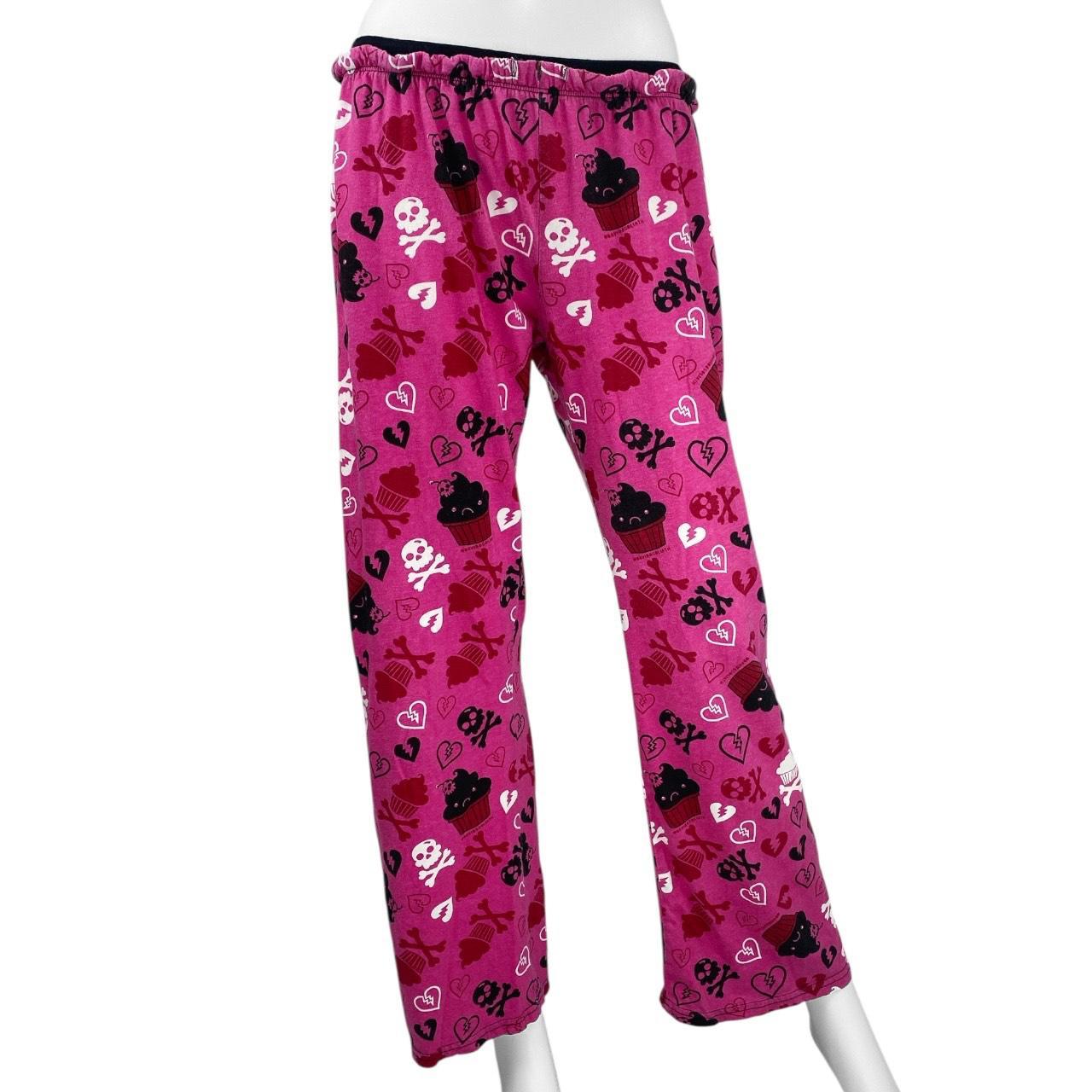 Y2K Emo Scene David and Goliath Skull Cupcake Pj... | Depop