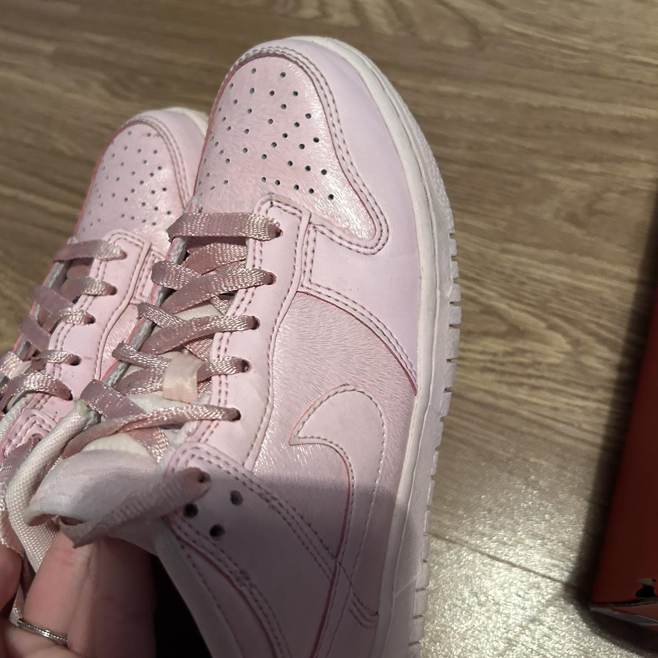 Woman’s Nike dunks - rose pink Size 3.5 Only worn... - Depop