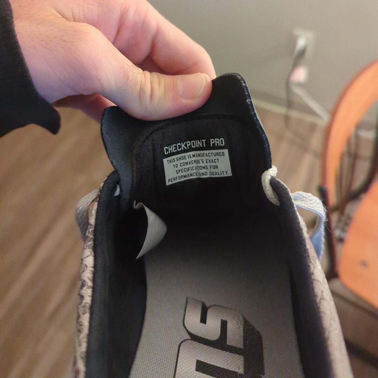 Converse Checkpoint Pro Snakeskin/Black Worn twice... - Depop