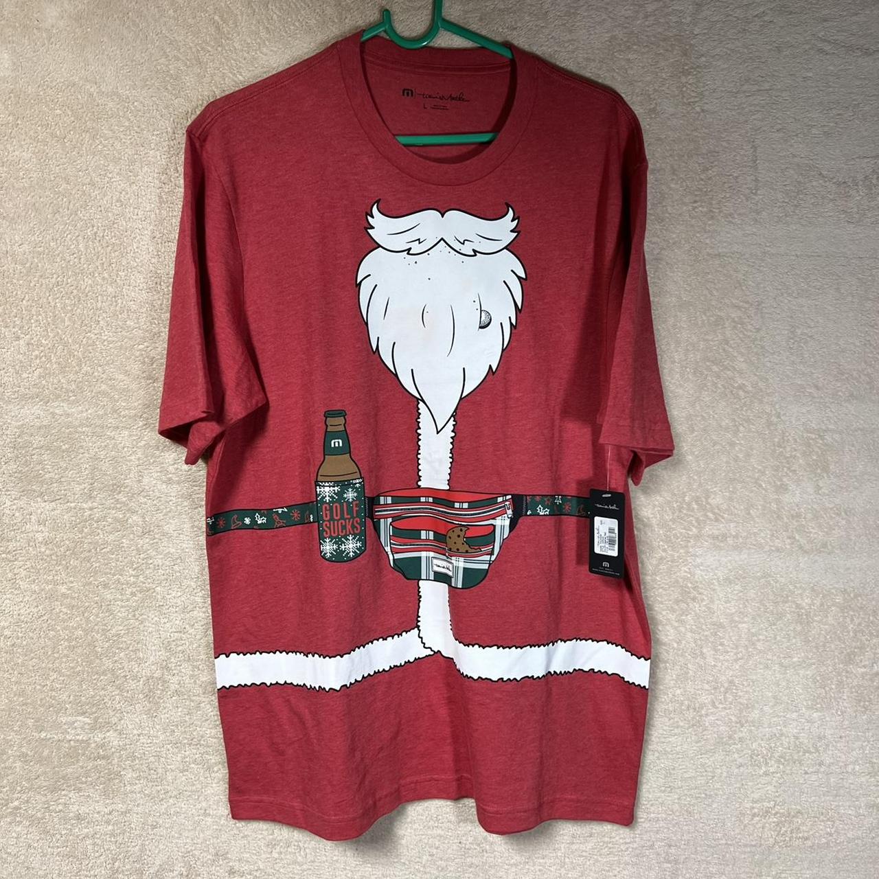 Travis Mathew Golf Santa Clause T Shirt Mens L... - Depop