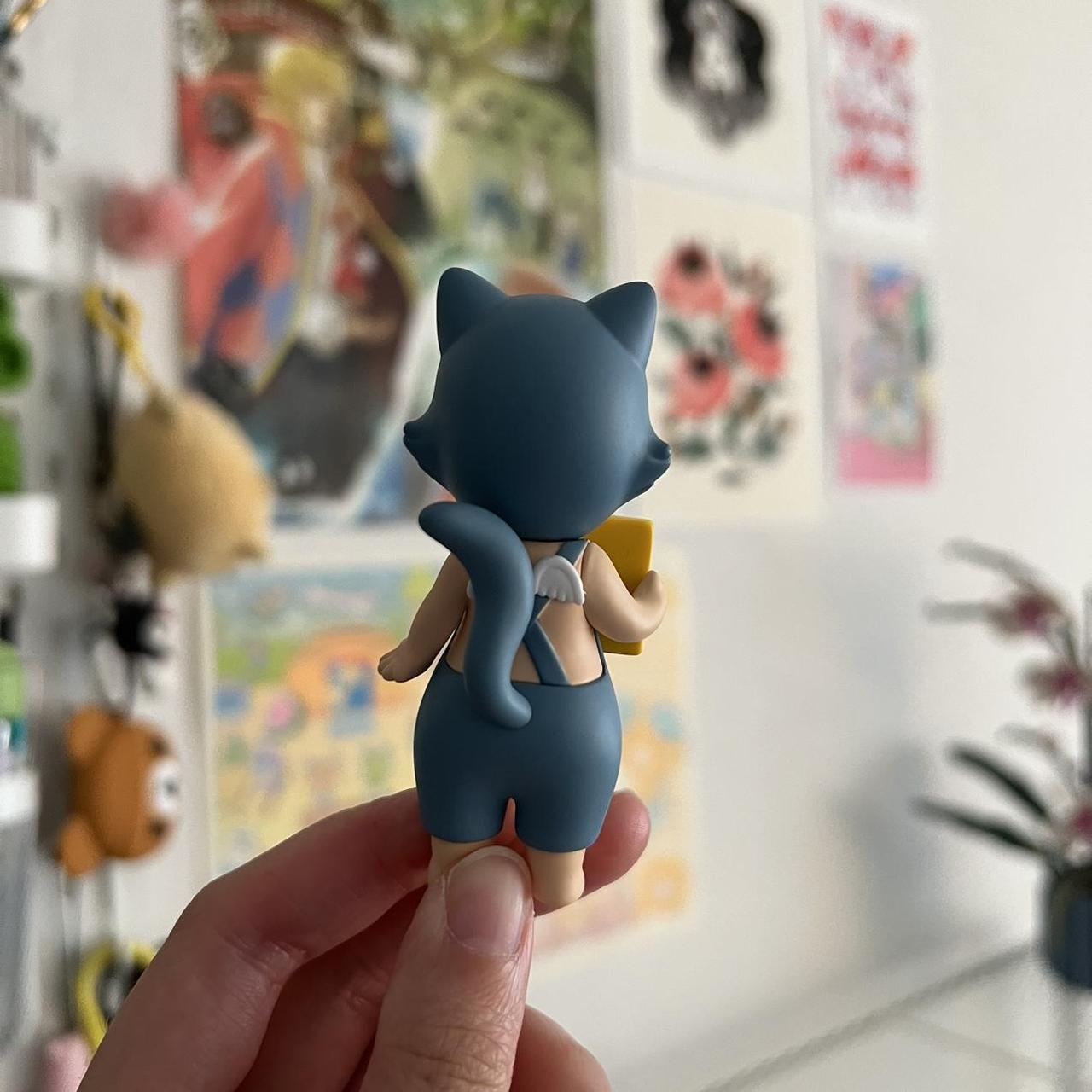 sonny angel cat life series bluish grey cat uft (up... - Depop