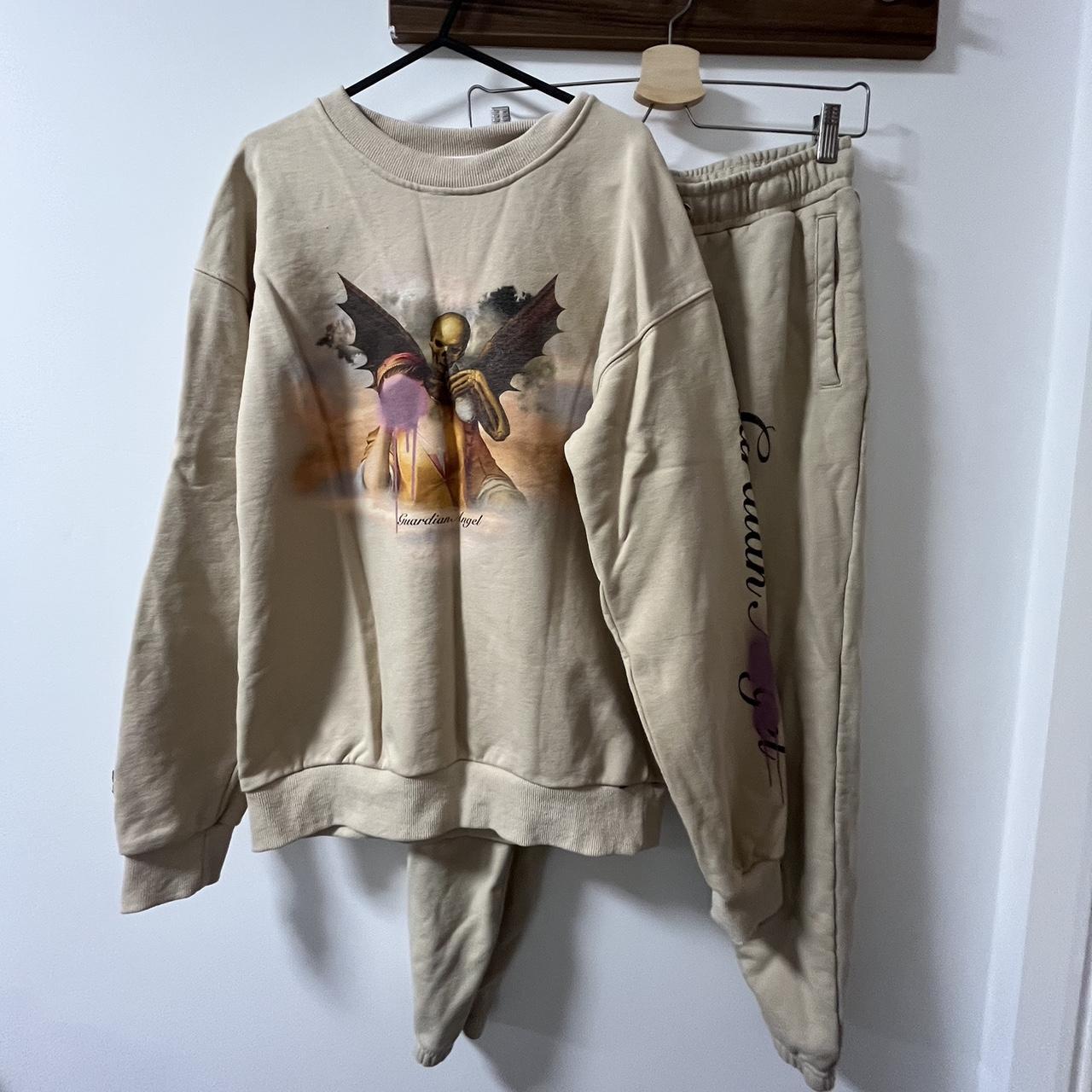 JKA Attire beige grunge Tracksuit set. Brand new... - Depop