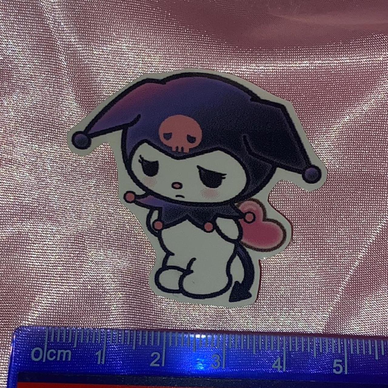 heart kuromi sticker designed and made by me... - Depop