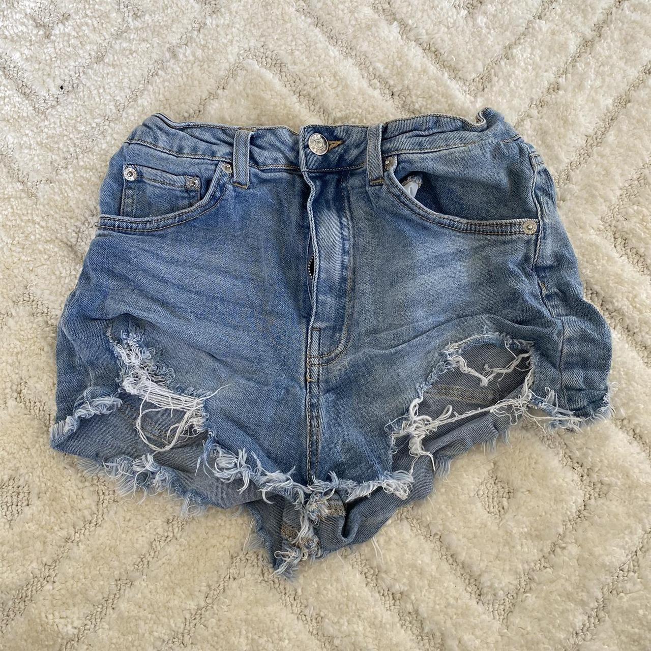 Love Tree Denim small denim booty shorts very... - Depop