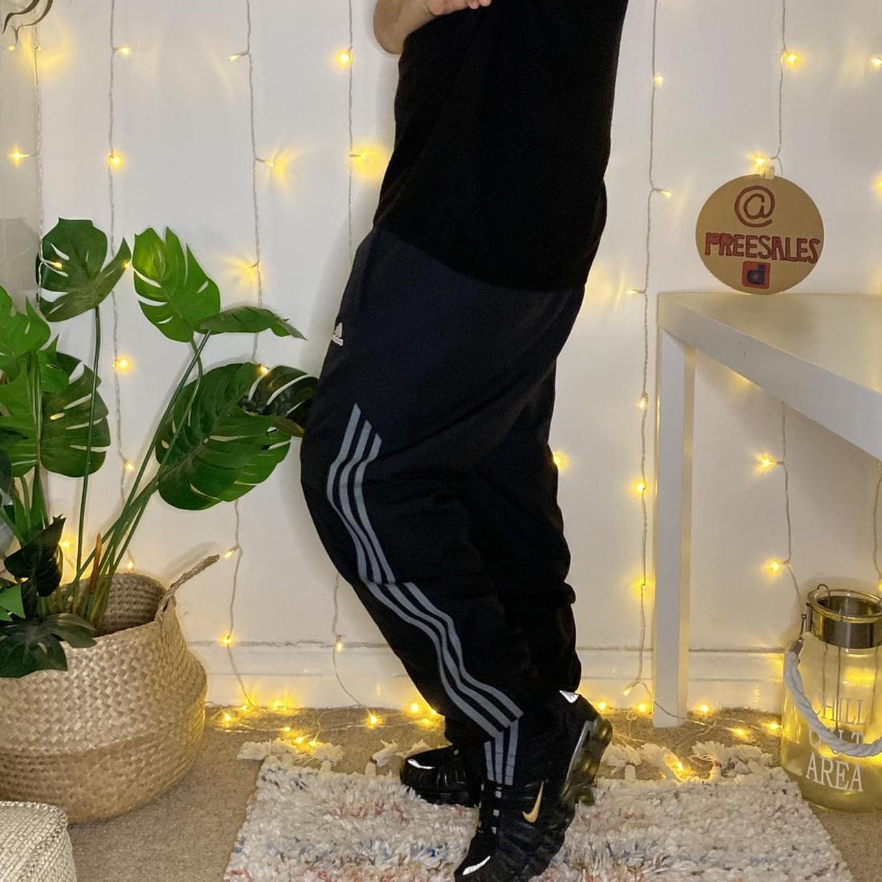 Black and grey adidas joggers Baggy joggers No... - Depop