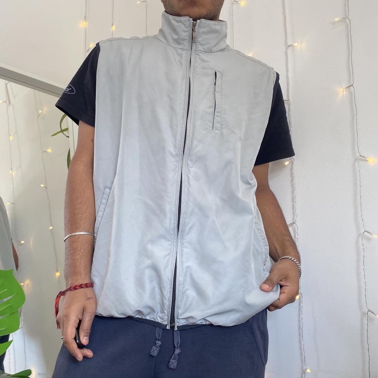 Grey silver gilet Waterproof Great condition.... - Depop