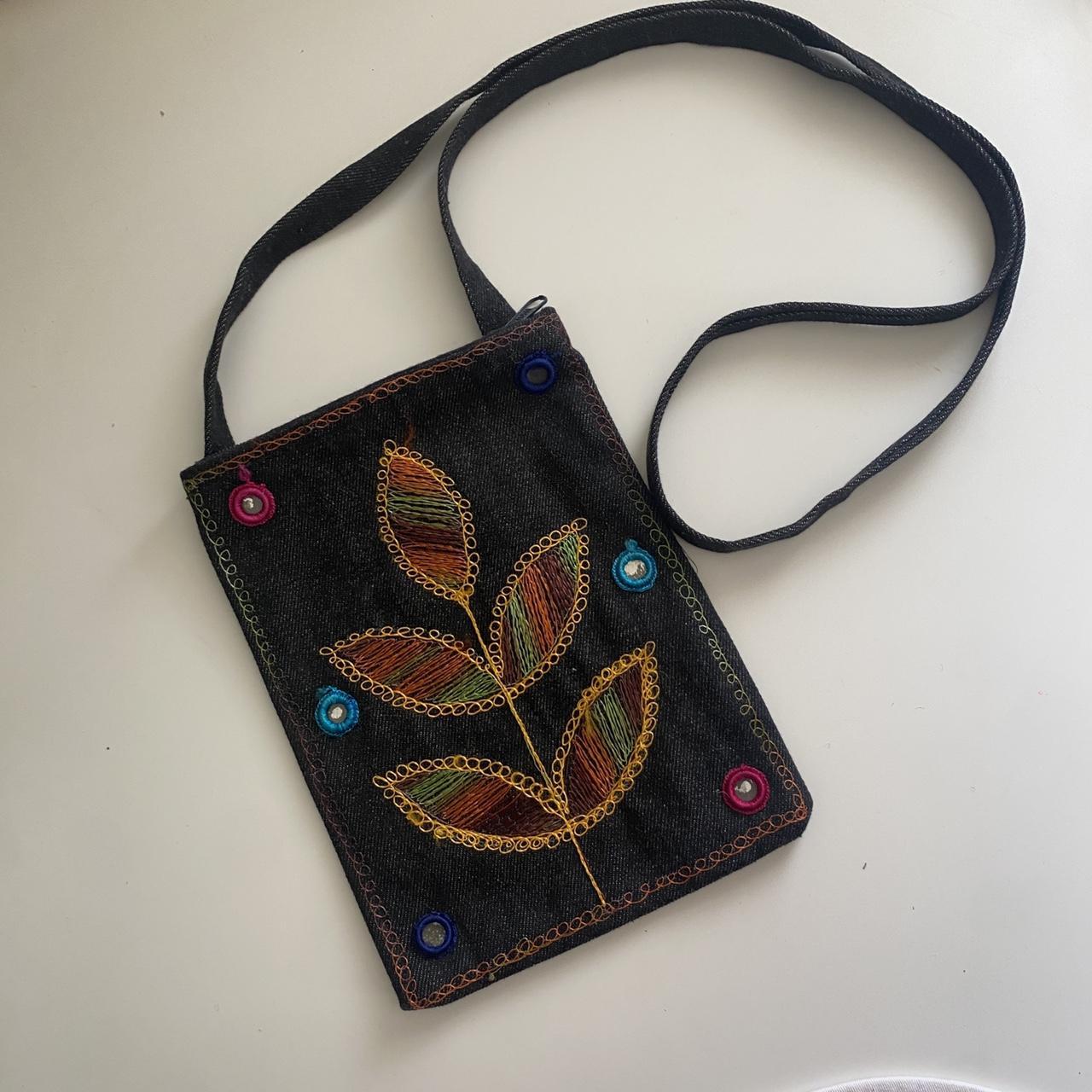 Vintage strap side bag Great detailing Hand... - Depop