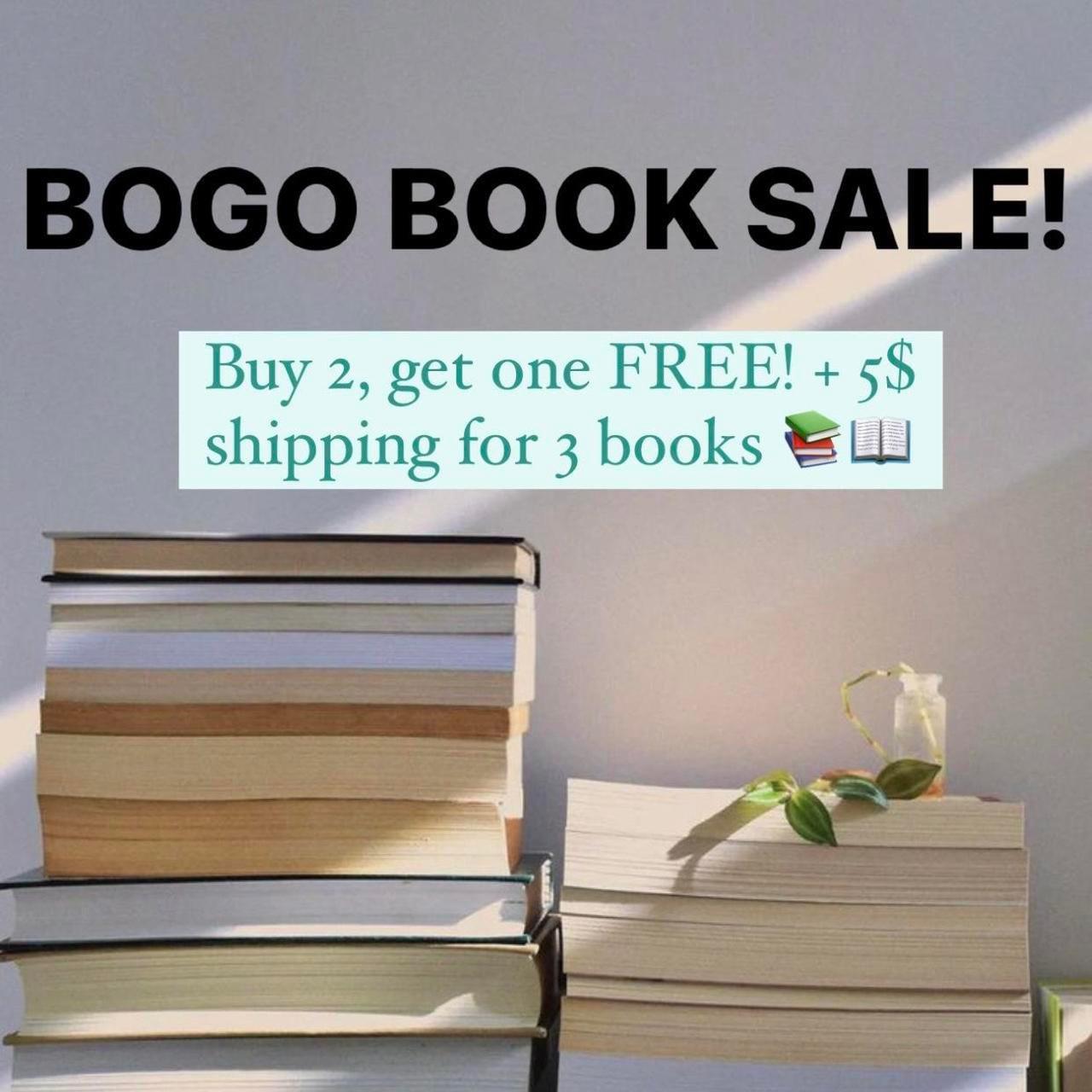 📚 BOGO BOOK SALE!! 📚 Buy 2, get one FREE book... - Depop